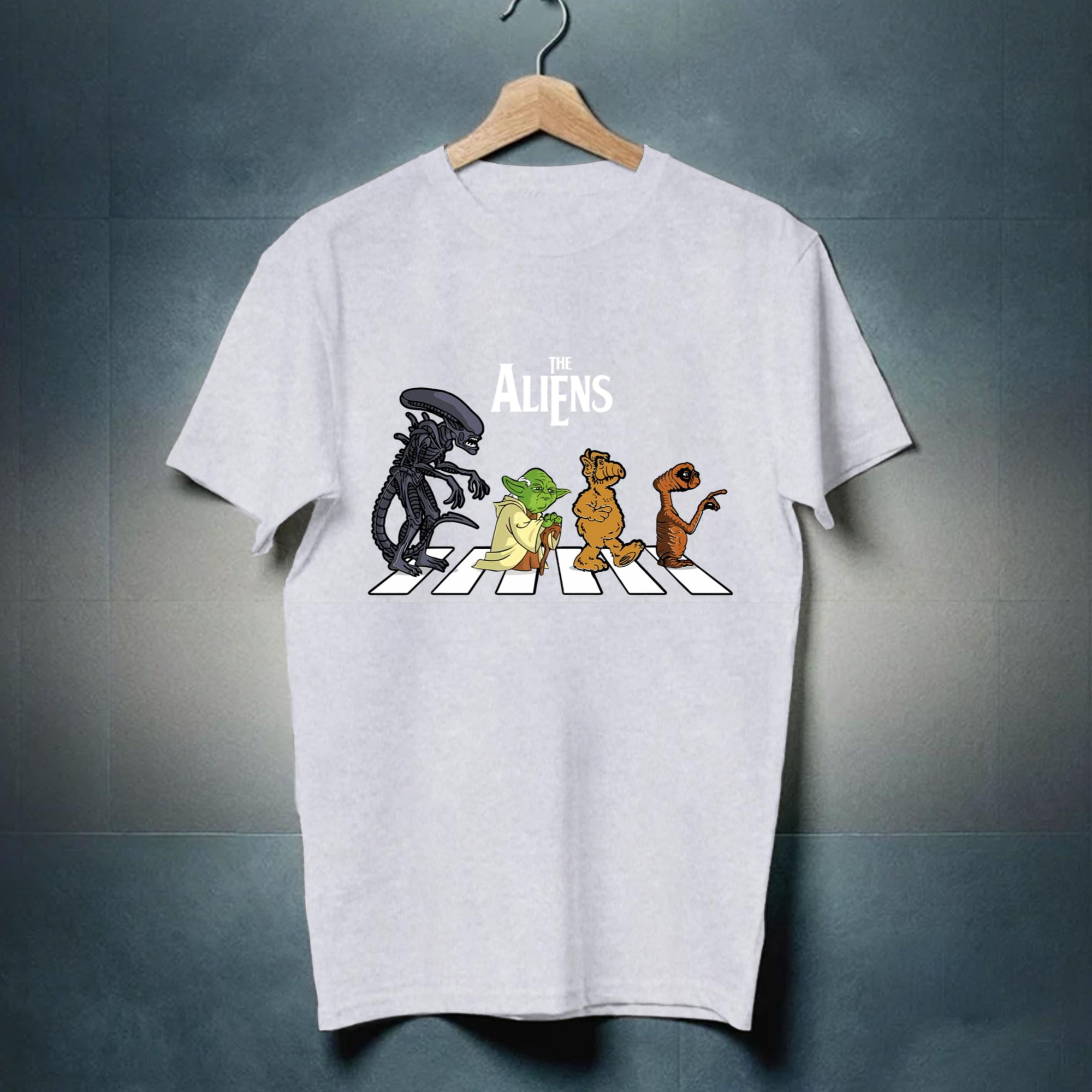 Aliens Abbey Road Graphic Tee, Extra-Terrestrial-Inspired Shirt ...