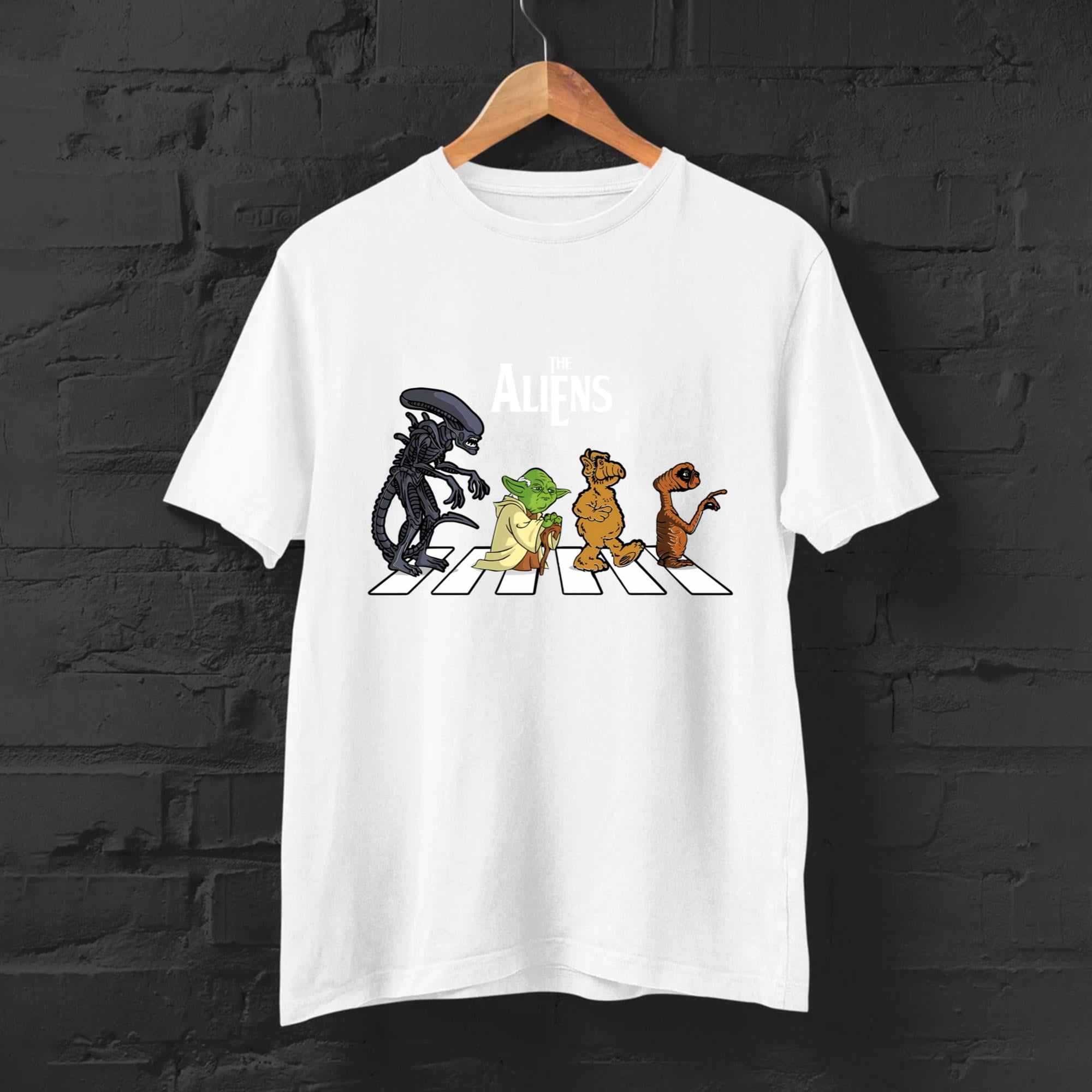 Aliens Abbey Road Graphic Tee, Extra-Terrestrial-Inspired Shirt ...