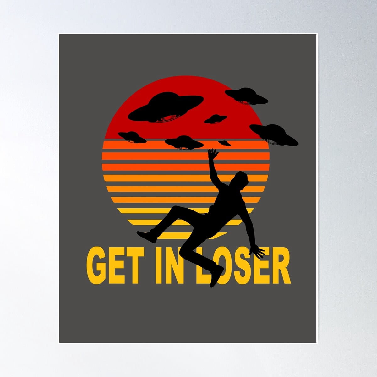 Aliens Abduction Poster Wall Art, Modern Wall Decor For Living Room ...