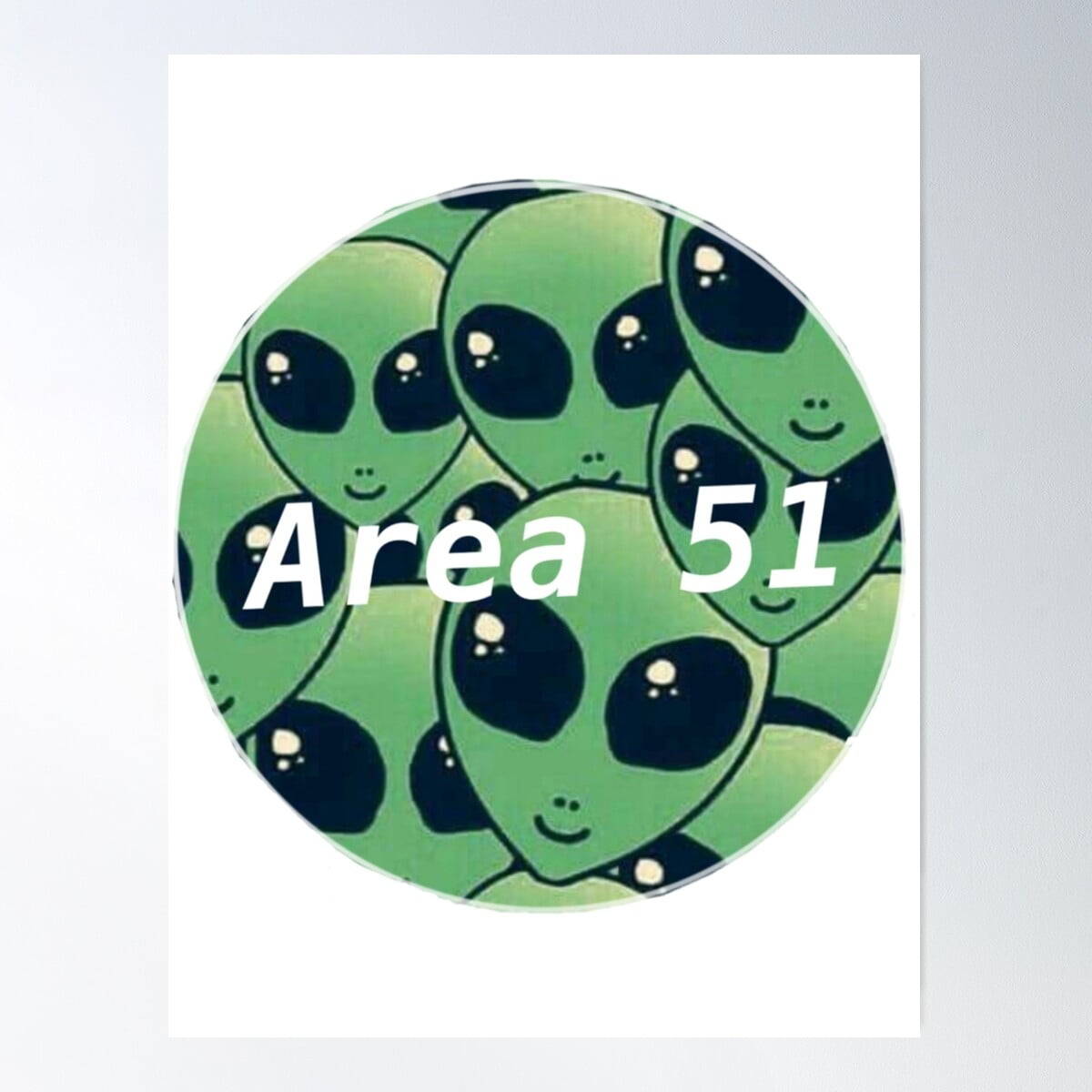 Aliens Area 51 Poster Wall Art, Modern Wall Decor For Living Room ...