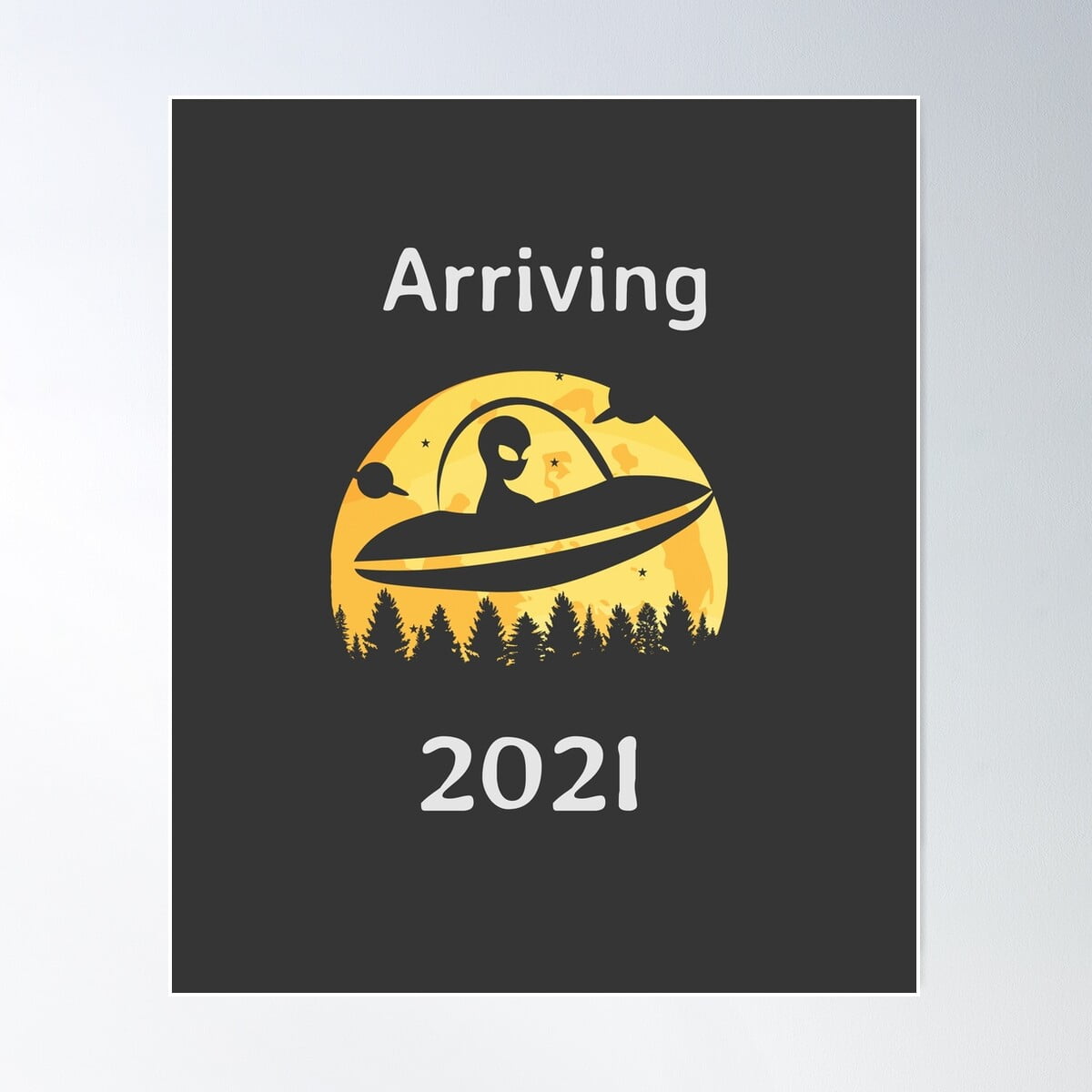 Aliens Arrival 2021 Poster Wall Art, Modern Wall Decor For Living Room ...