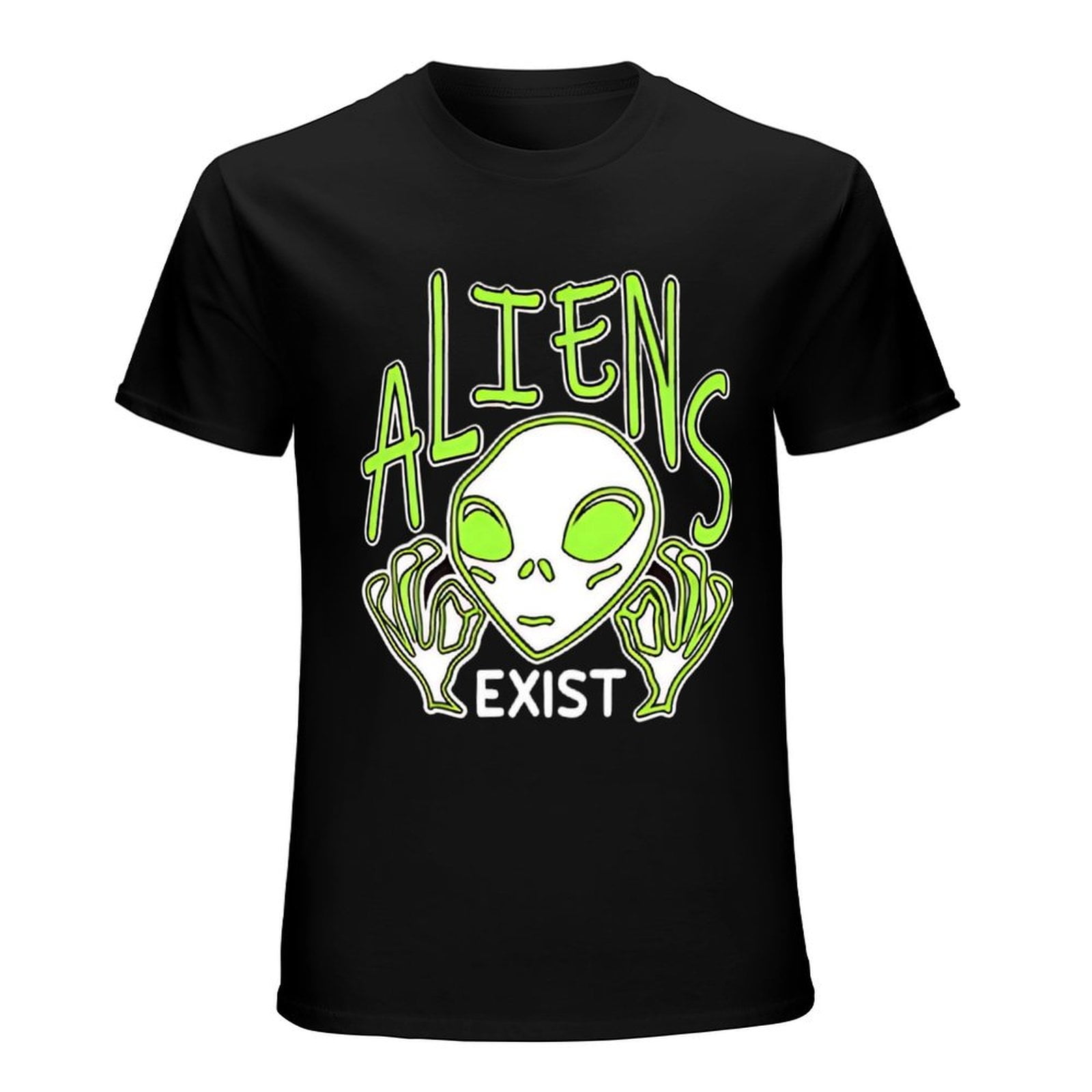 Aliens Exist Retro Sci-Fi Lover's Tee - Walmart.com