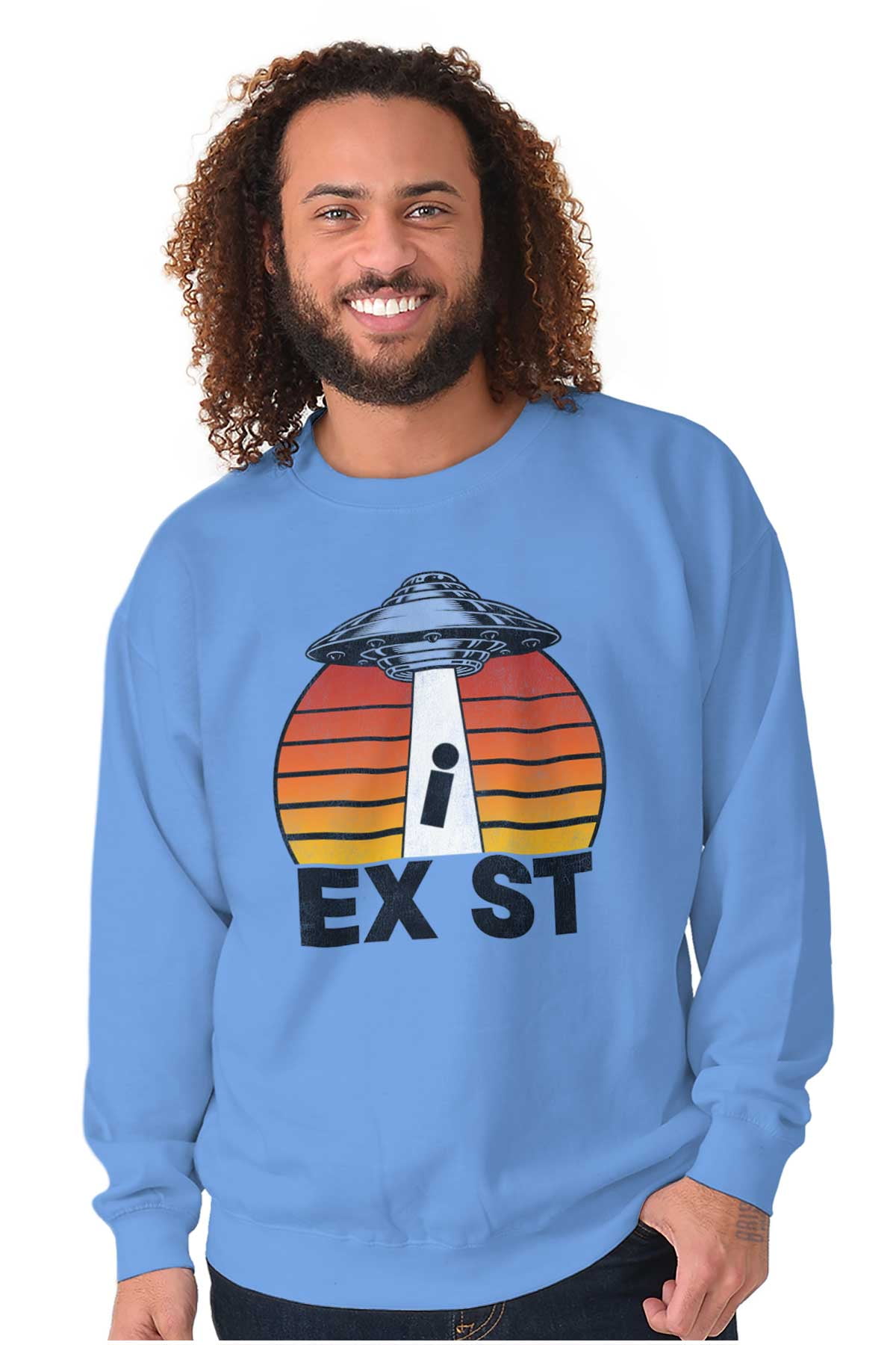 Aliens Exist UFO Beam Cool Believers Unisex Plus Size Sweatshirt Brisco ...