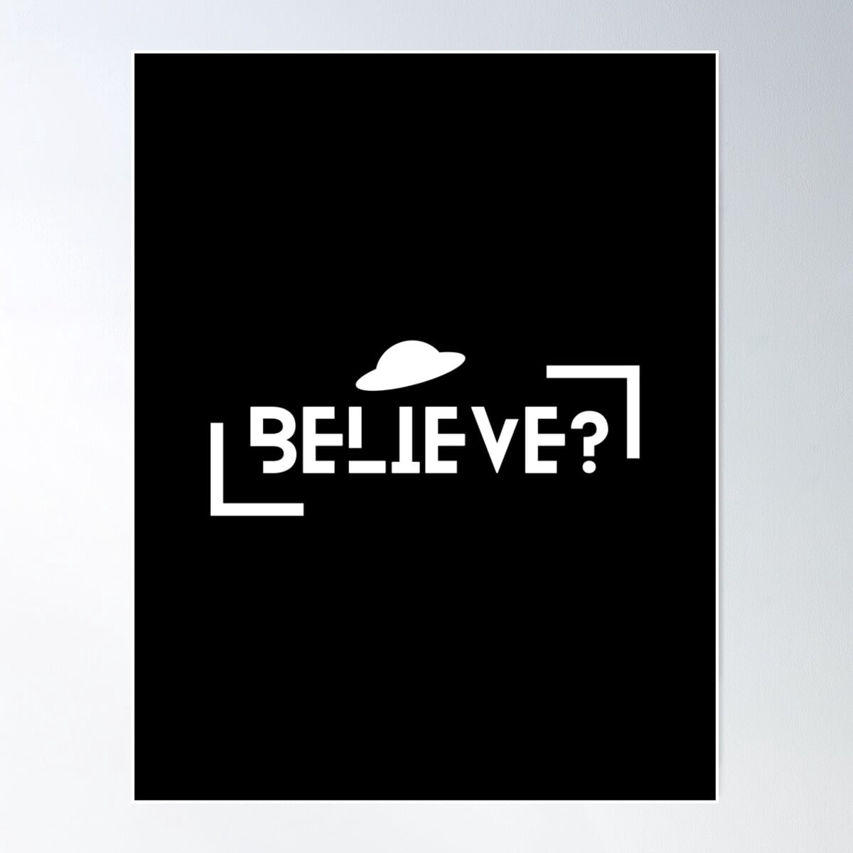 Aliens Exist - Ufo Poster Wall Art, Modern Wall Decor For Living Room ...