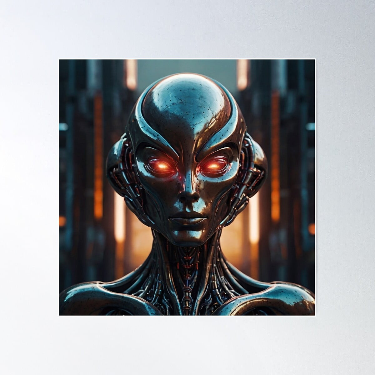 Aliens Extraterrestrial Aliens Poster Wall Art, Modern Wall Decor For ...