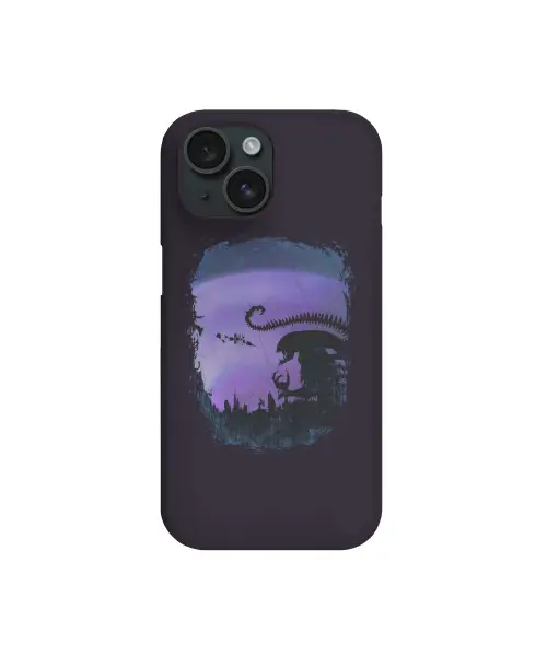 Aliens From The Deep Space UFO Sci-Fi Phone Case for iPhone 16 15 14 13 ...