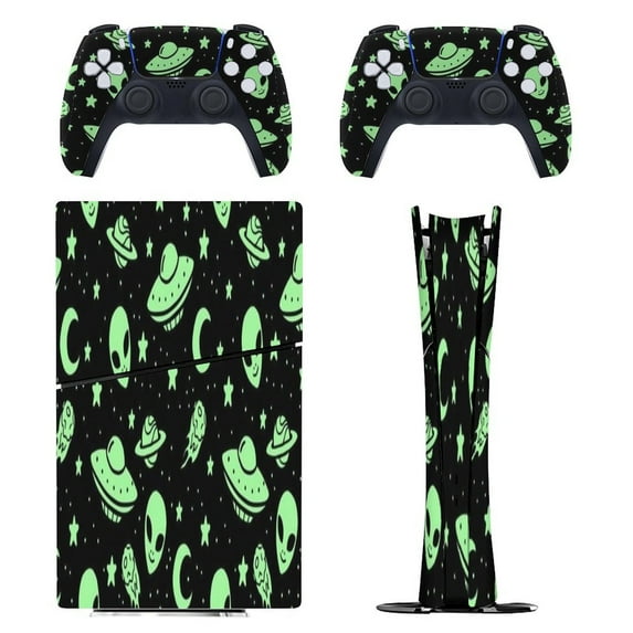 Aliens Hands UFO Space PS5/PS5 Pro/PS5 Slim Digital Disc Skin Sticker ...