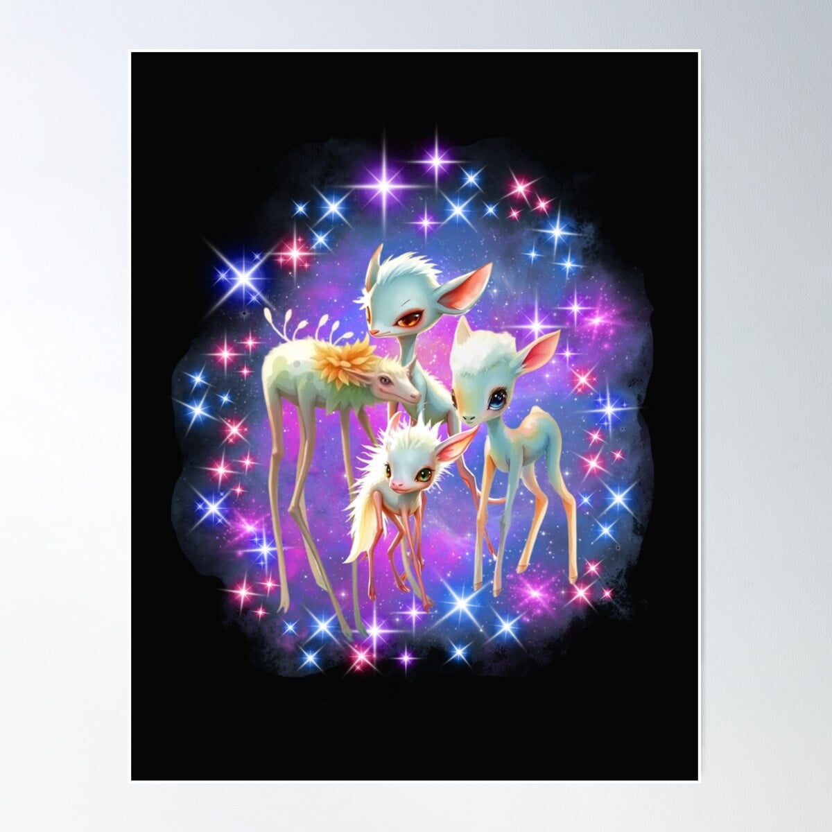 Aliens In Universe - Fantasy Creatures Anime Poster Wall Art, Modern ...