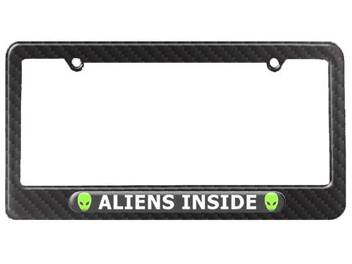 Aliens Inside - Sci-Fi License Plate Frame - Walmart.com