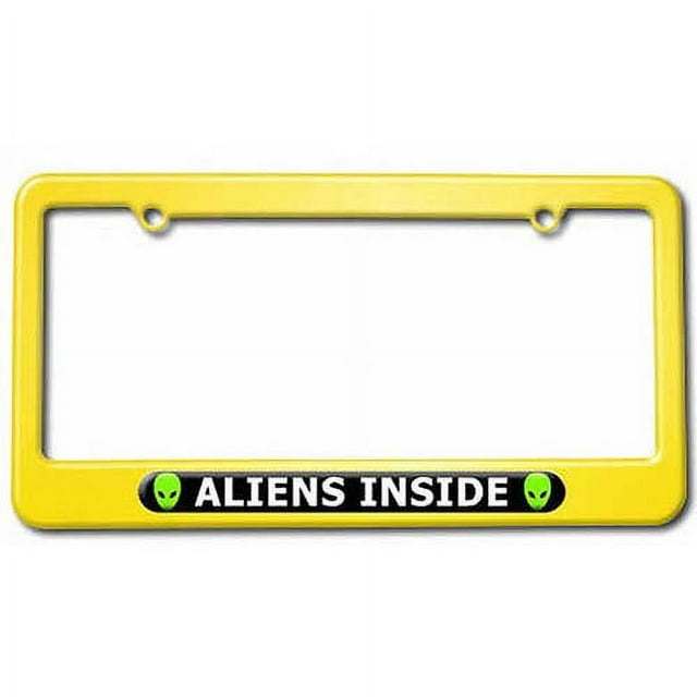 Aliens Inside, Sci-Fi License Plate Tag Frame, Multiple Colors ...