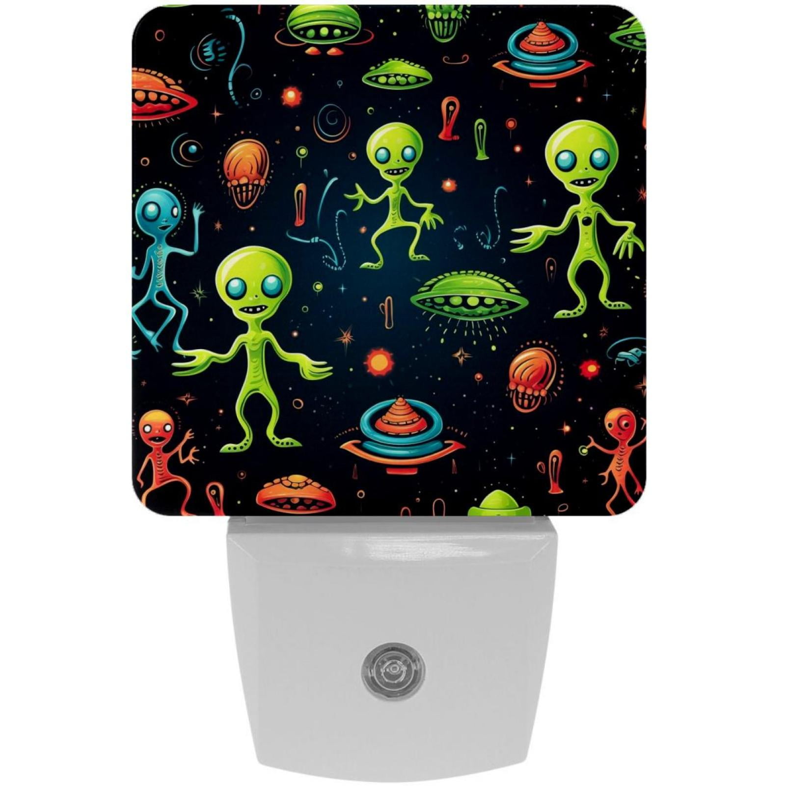 Aliens LED Square Night Light - Energy Efficient Plug-in Nightlight ...