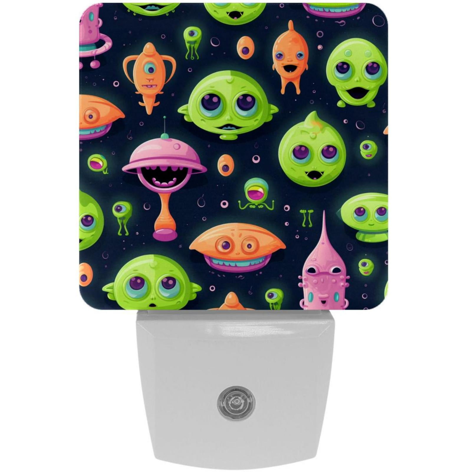 Aliens LED Square Night Light - Energy Efficient Plug-in Nightlight ...