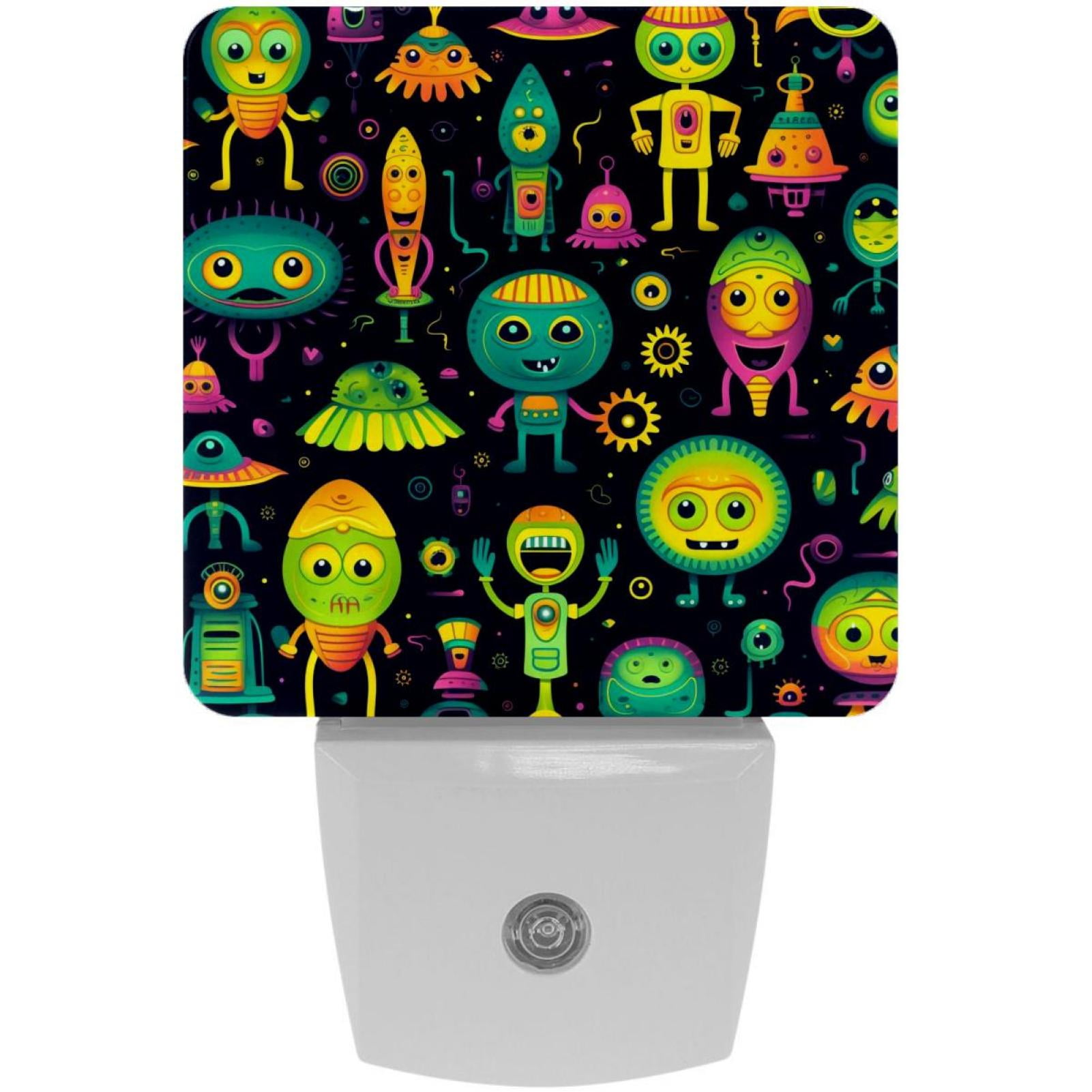 Aliens LED Square Night Light for Bedroom and Bathroom - Energy ...