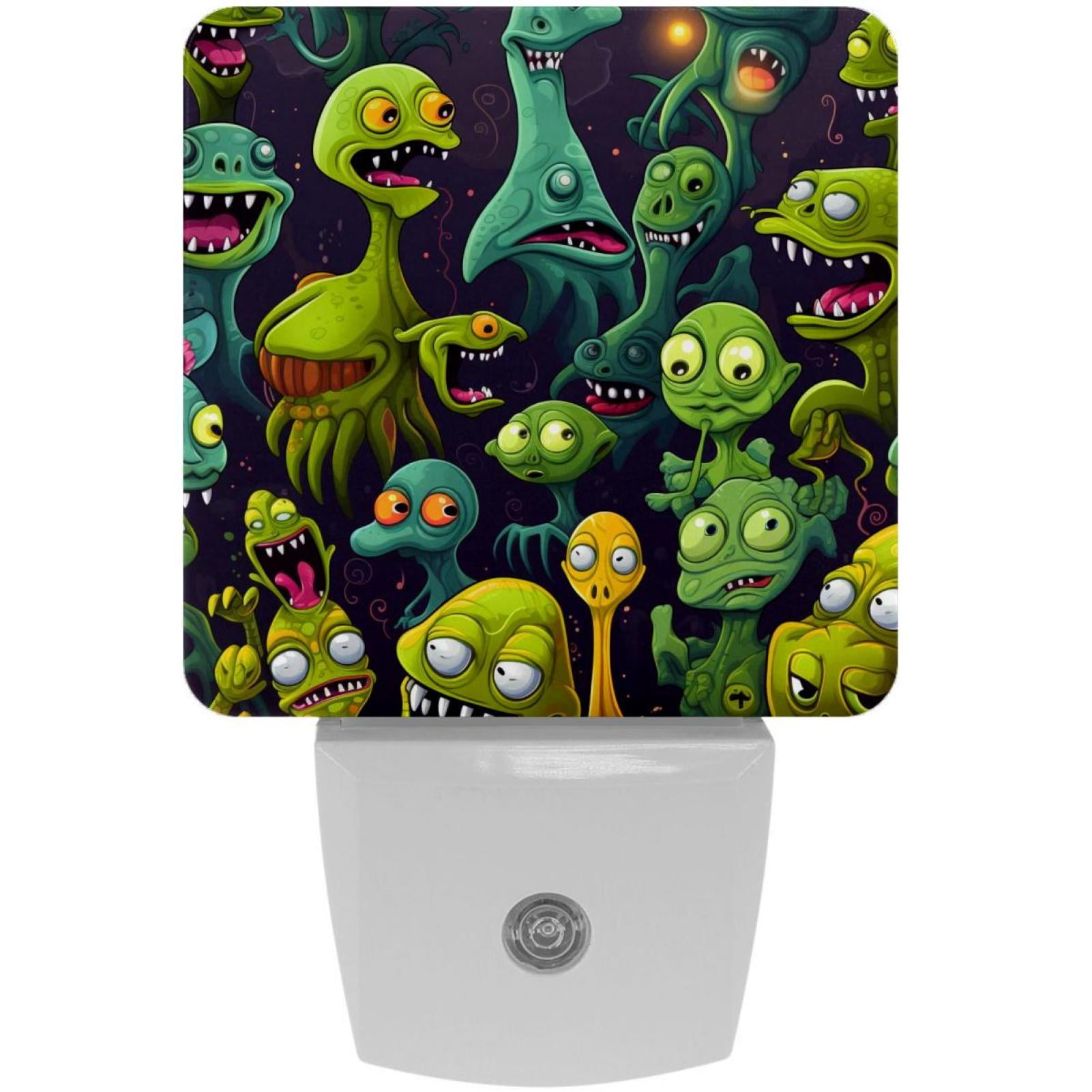 Aliens LED Square Night Light for Bedroom and Bathroom - Energy ...