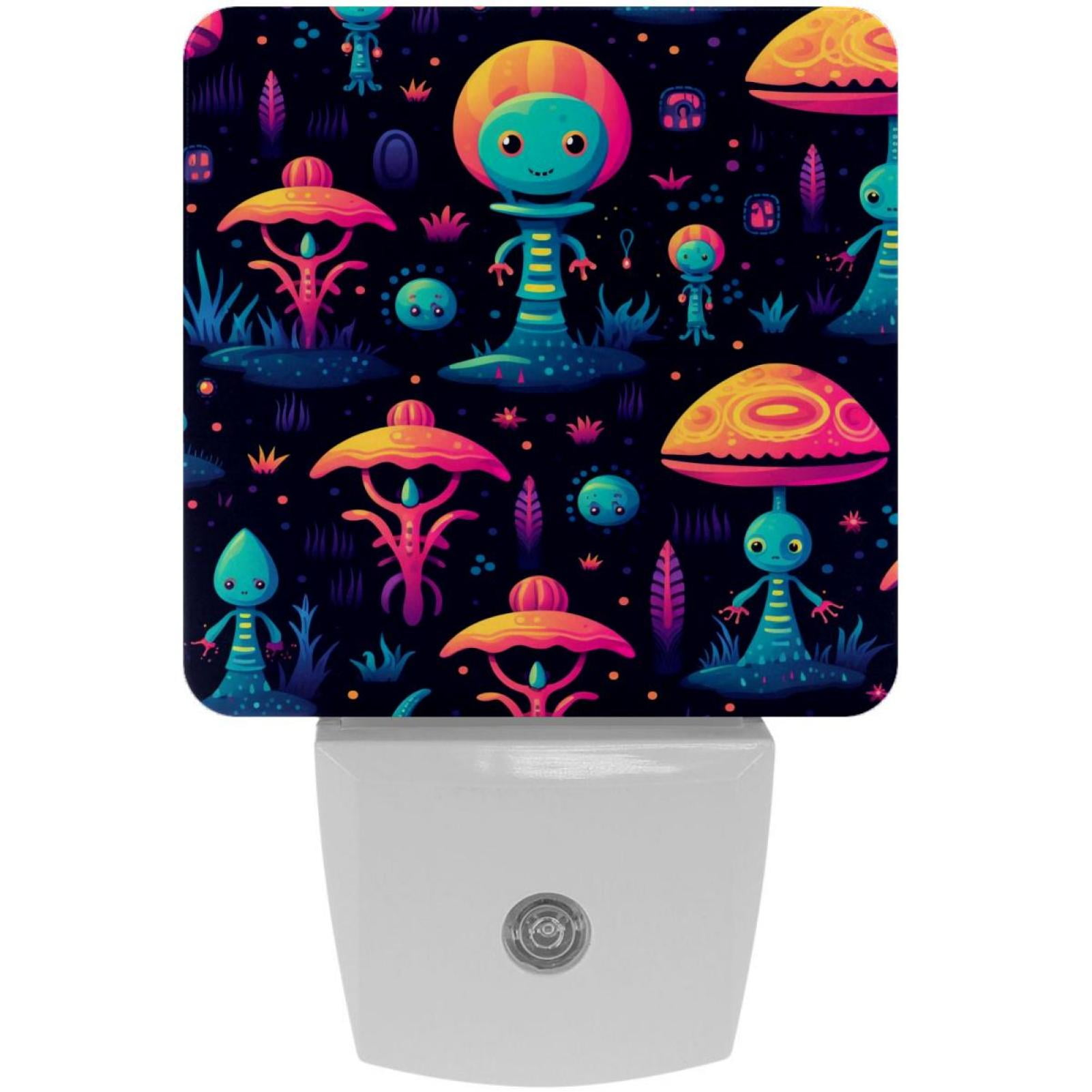 Aliens LED Square Night Lights - Bedside Lighting Solution for a ...