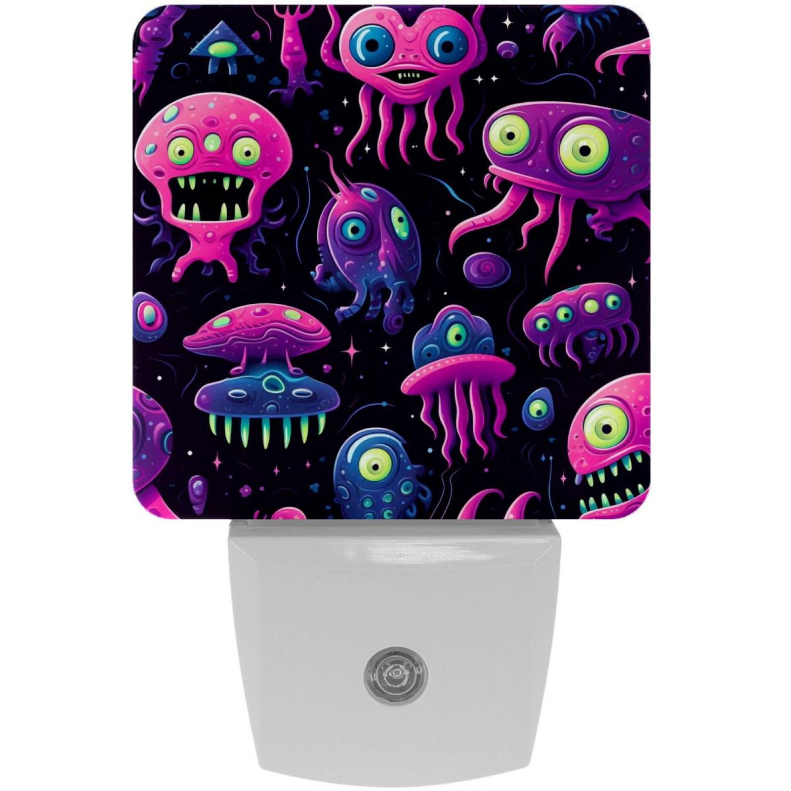 Aliens LED Square Night Lights - Energy Efficient Plug-in Wall Lamp ...