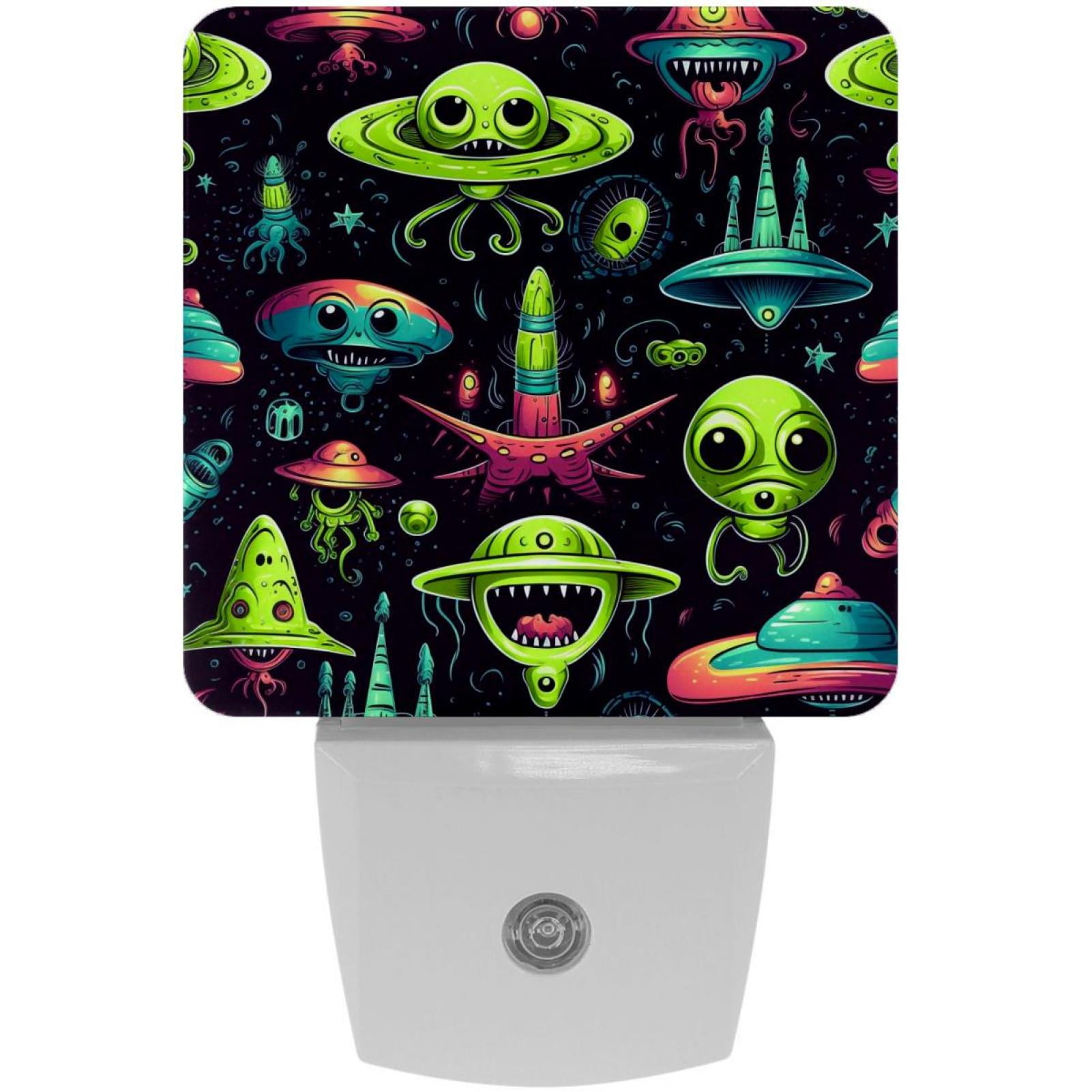 Aliens LED Square Night Lights - Energy Efficient and Stylish Room ...