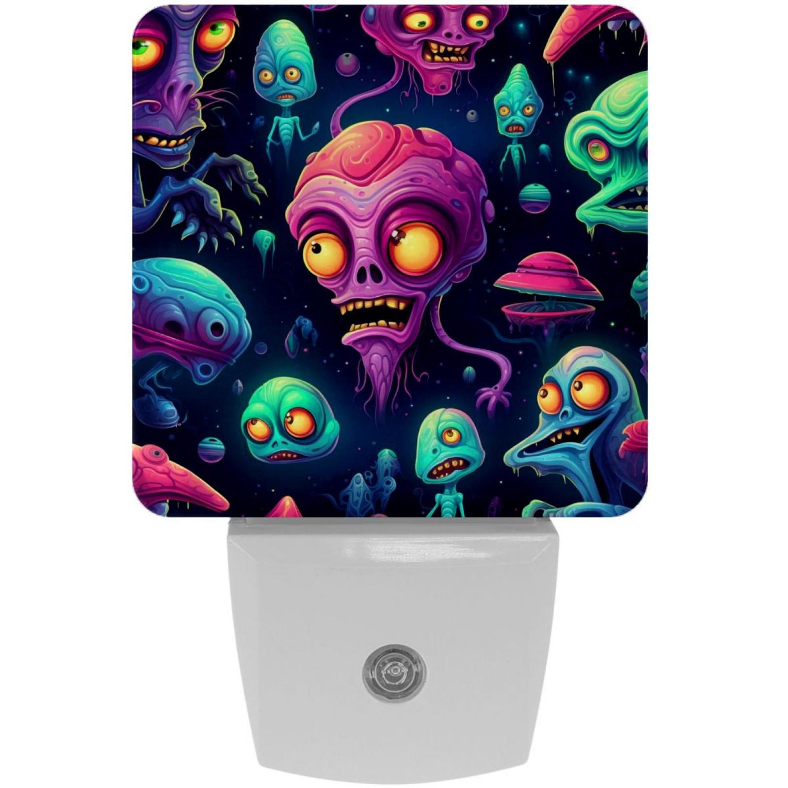 Aliens LED Square Night Lights - Illuminating Your Space with Style ...