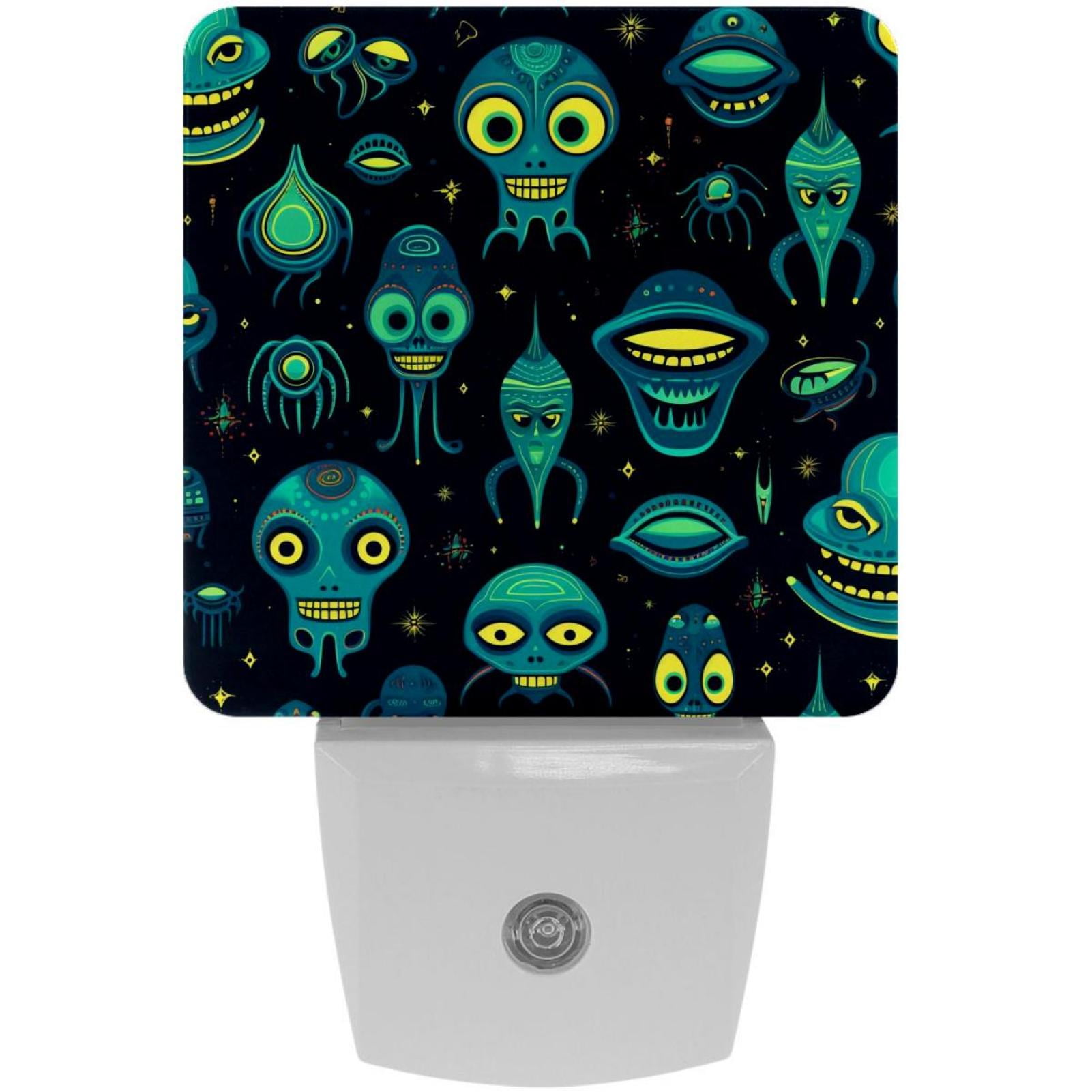 Aliens LED Square Night Lights - Small and Bright Illumination for Your ...