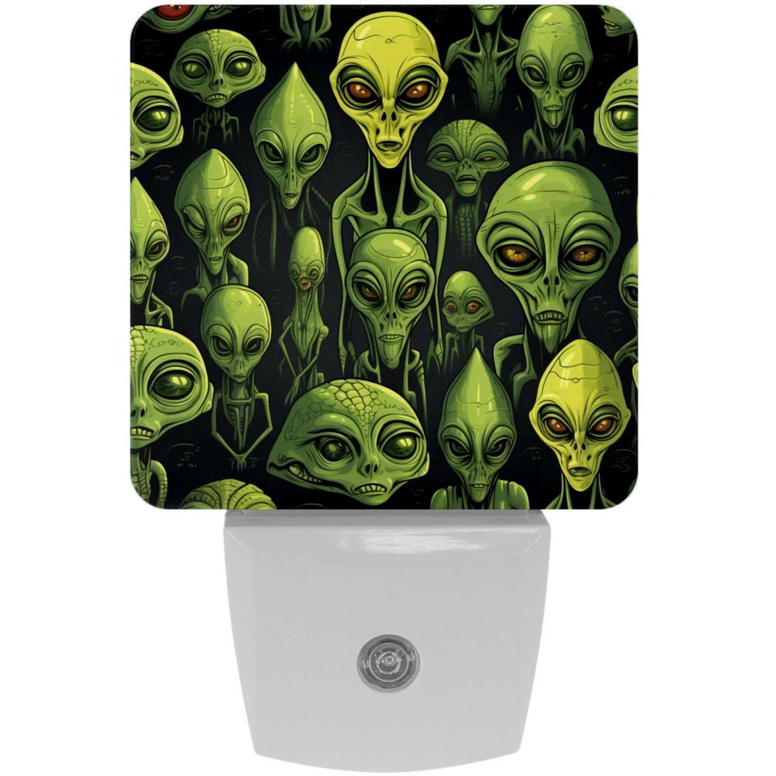Aliens LED Square Night Lights - Small and Stylish Energy-Saving Lamps ...
