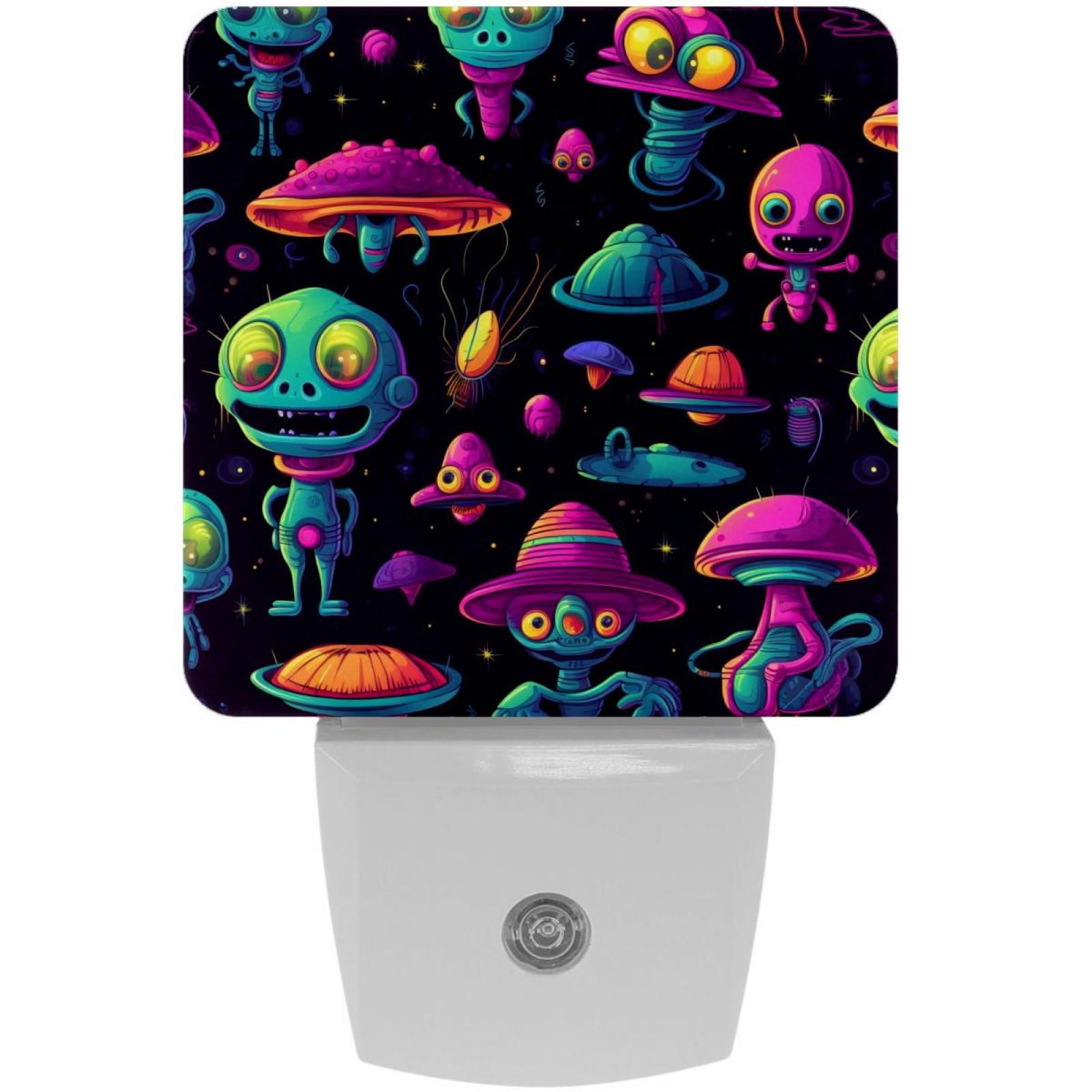 Aliens LED Square Night Lights - Stylish and Energy-Efficient Room ...