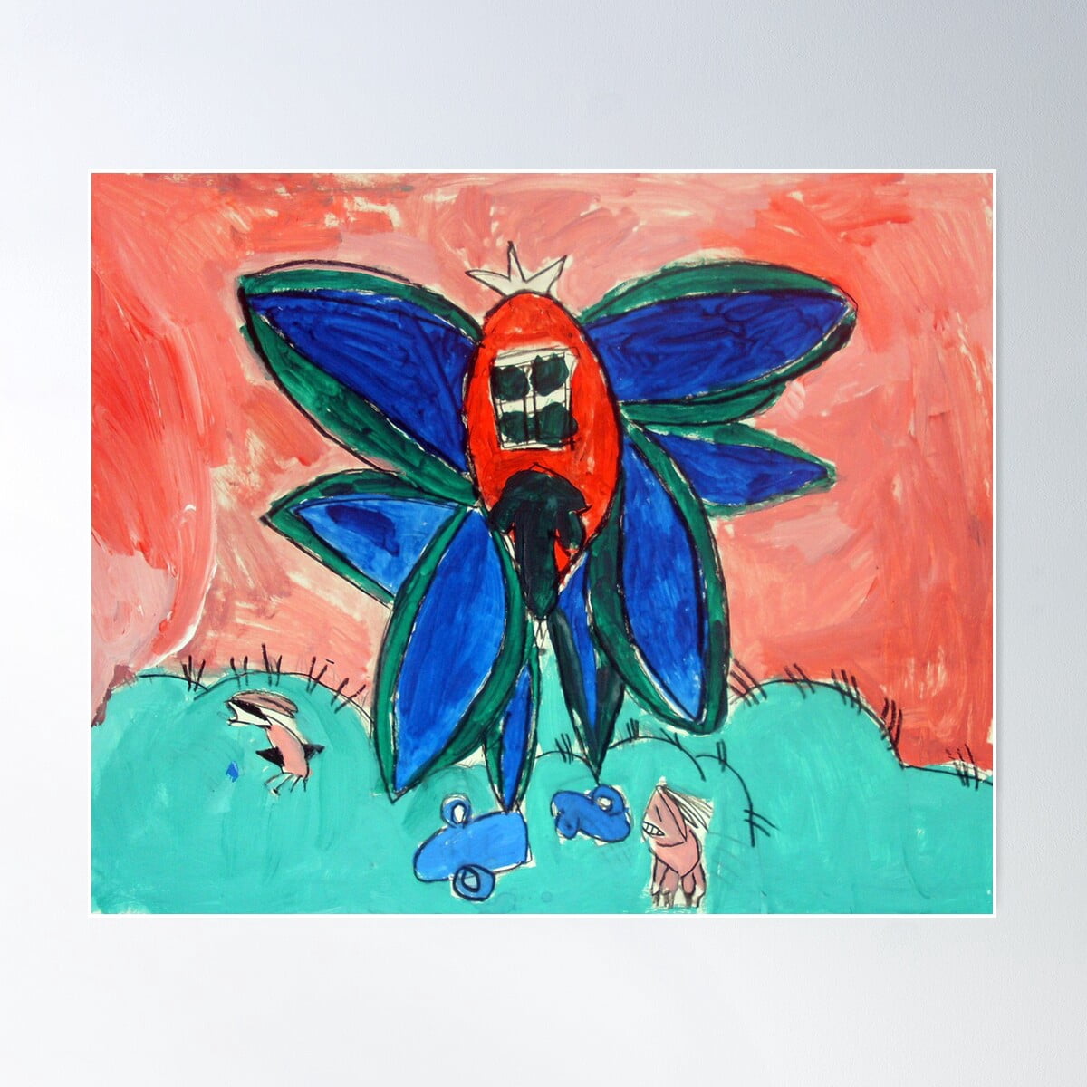 Aliens Landing. Poster Wall Art Modern Wall Decor For Living Room ...