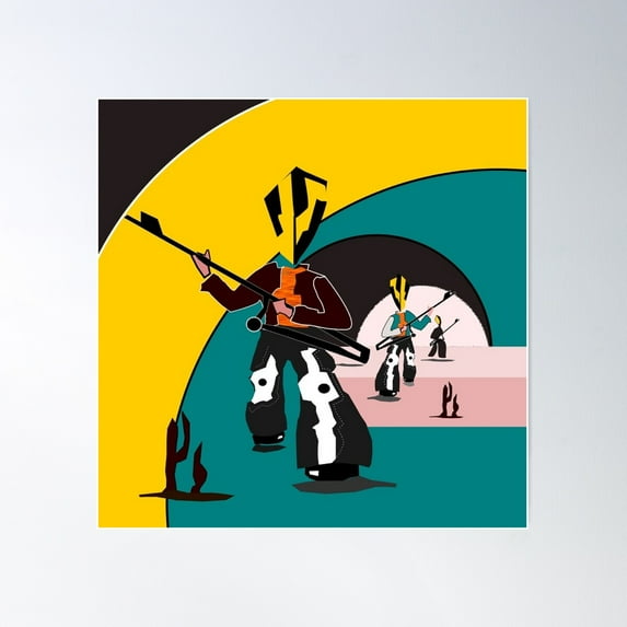 Aliens Musicians Poster Wall Art, Modern Wall Decor For Living Room ...