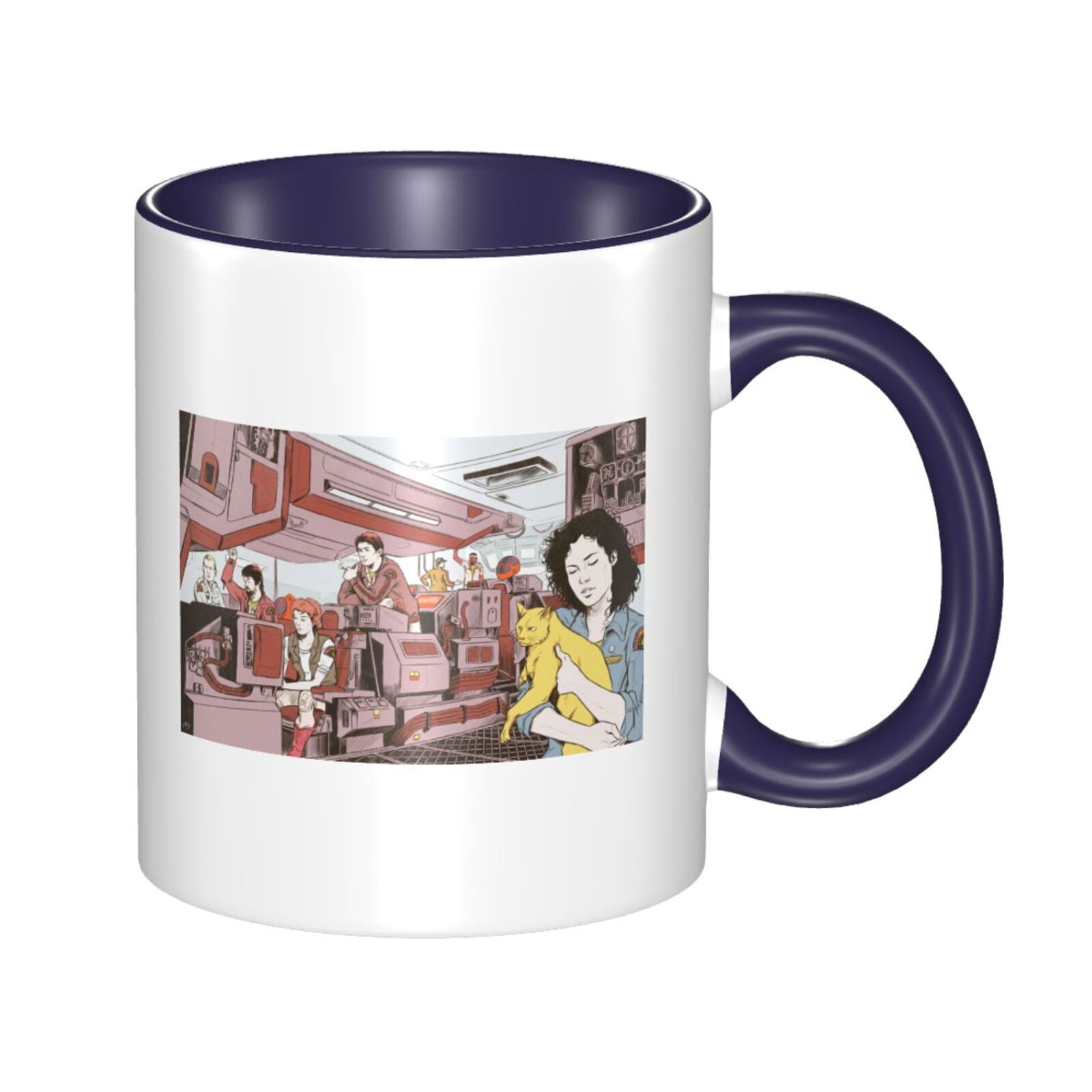 Aliens Nostromo 11 oz Coffee Mug with Handle Ceramic Tea Cup Novelty ...