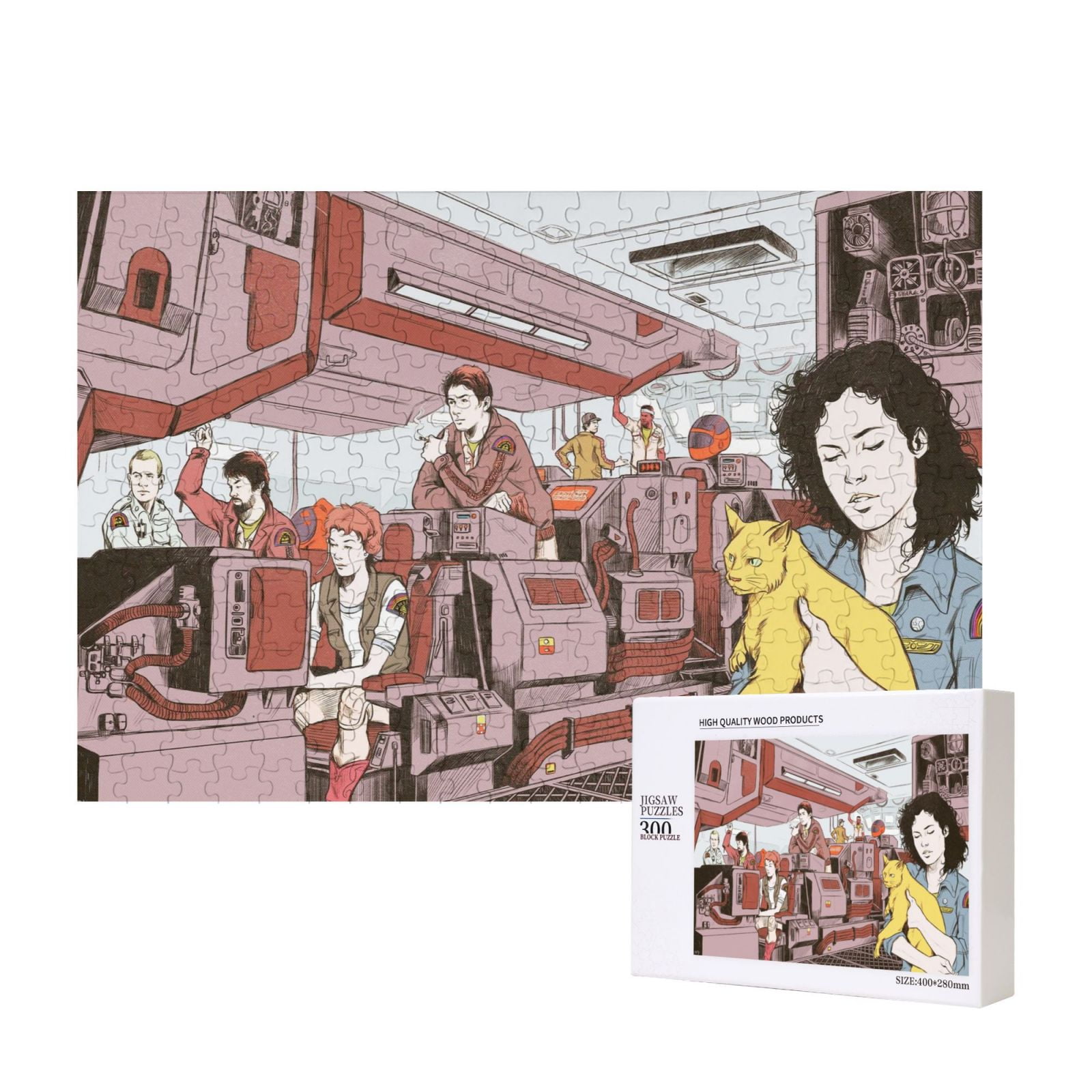 Aliens Nostromo Jigsaw Puzzle 300 Piece Wooden Puzzle Family ...