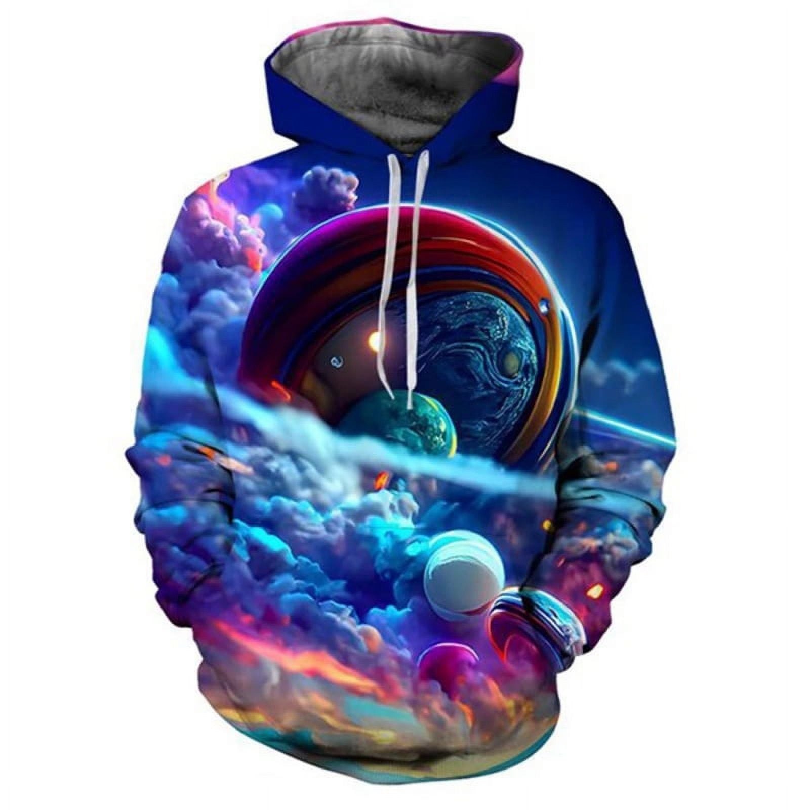 Aliens Planet Pattern Hoodies For Men 3d Print Casual Pullovers ...