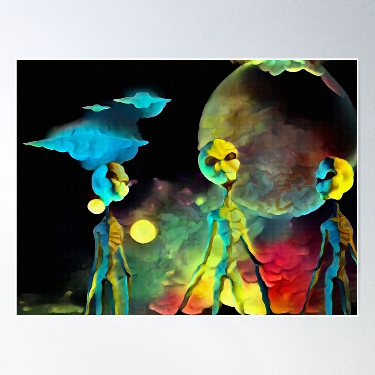 Aliens Poster Wall Art, Modern Wall Decor For Living Room Bedroom ...