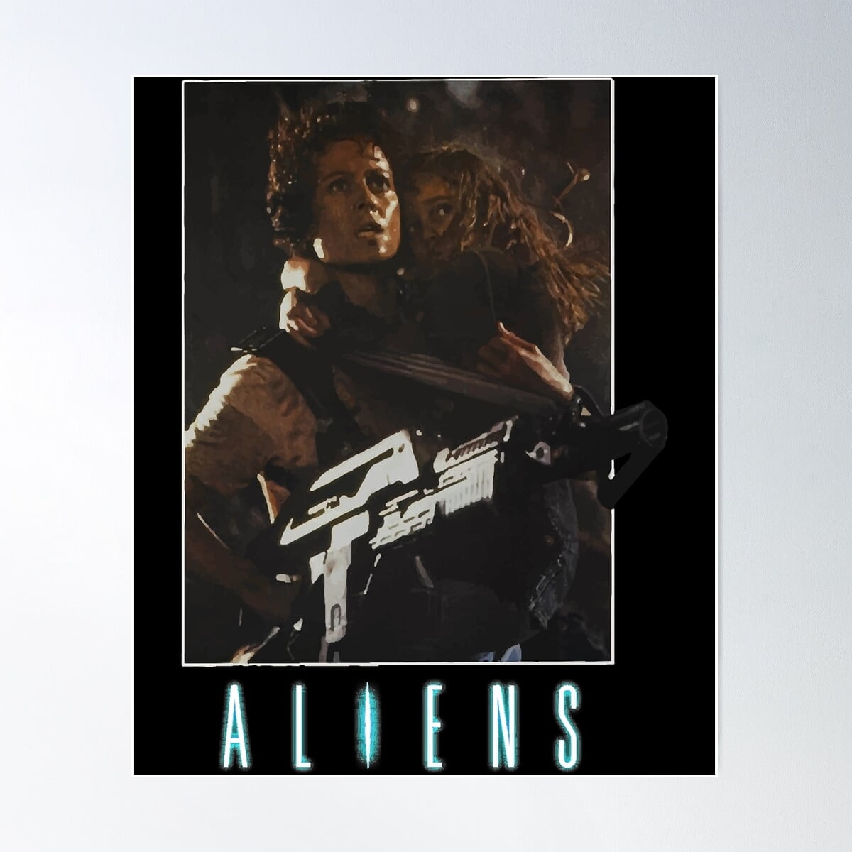 Aliens - Ripley & Newt Poster Wall Art, Modern Wall Decor For Living ...