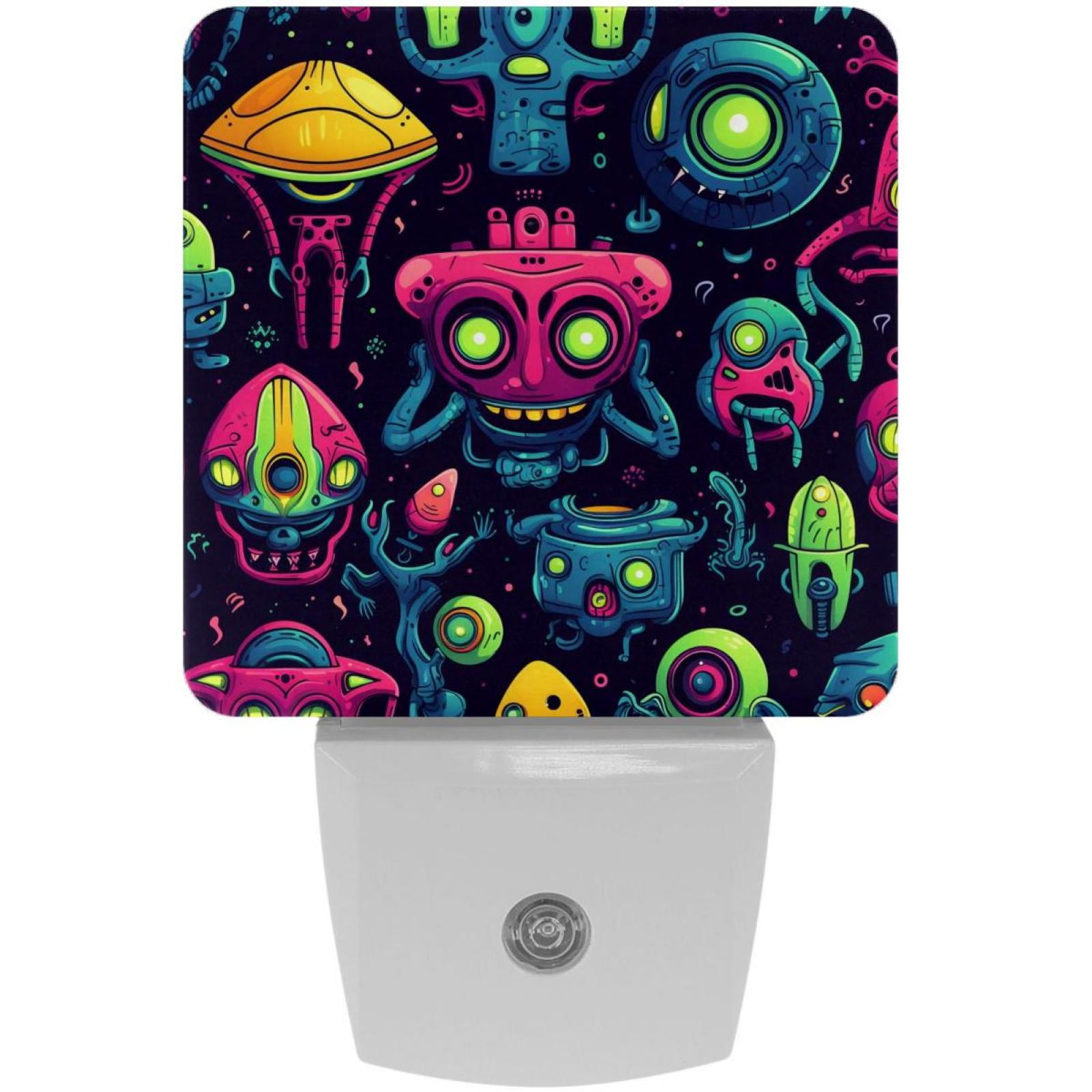 Aliens Square LED Night Lights - Small, Portable, and Energy-Efficient ...