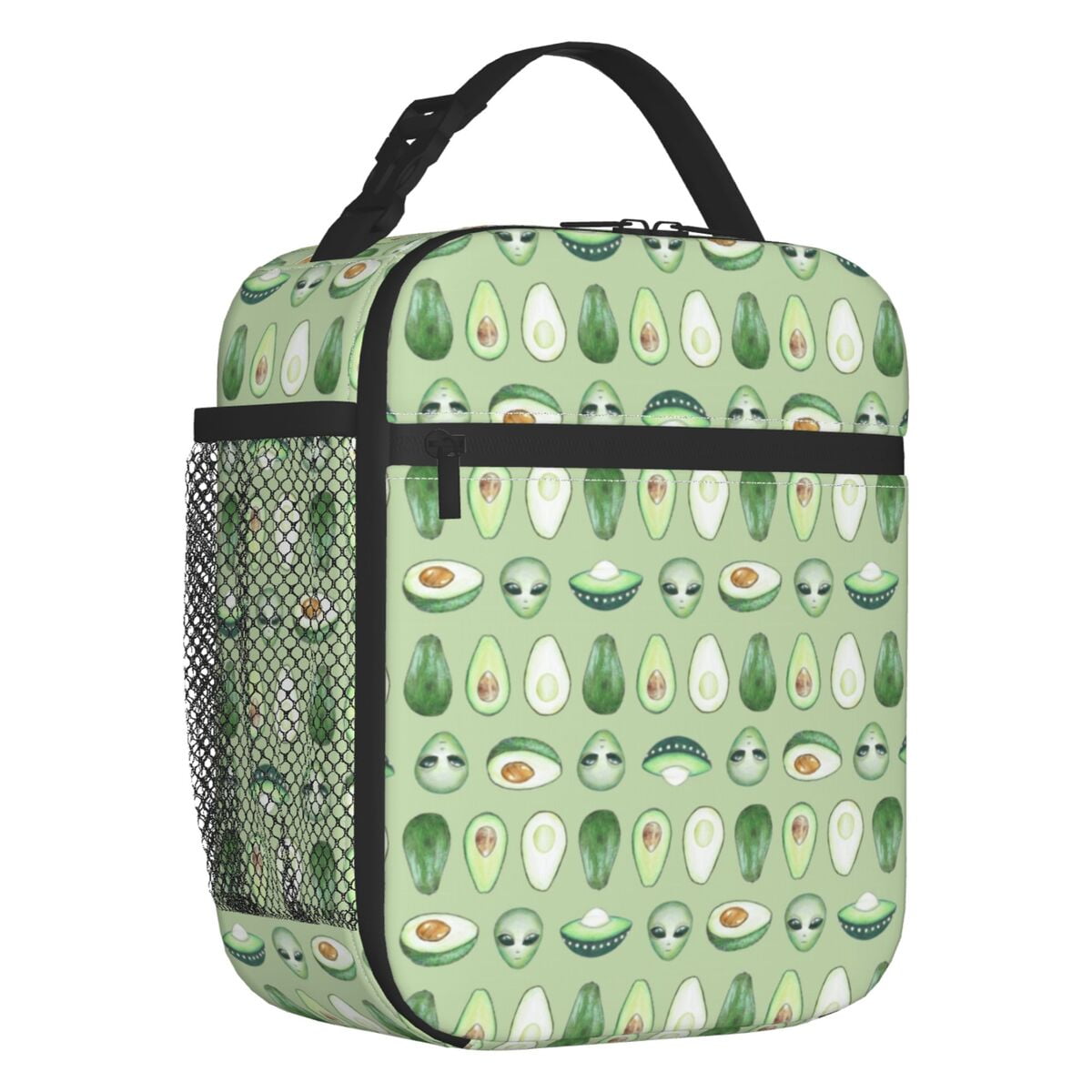 Aliens UFO And Rocket Ships Insulated Lunch Bags for Work Resuable ...