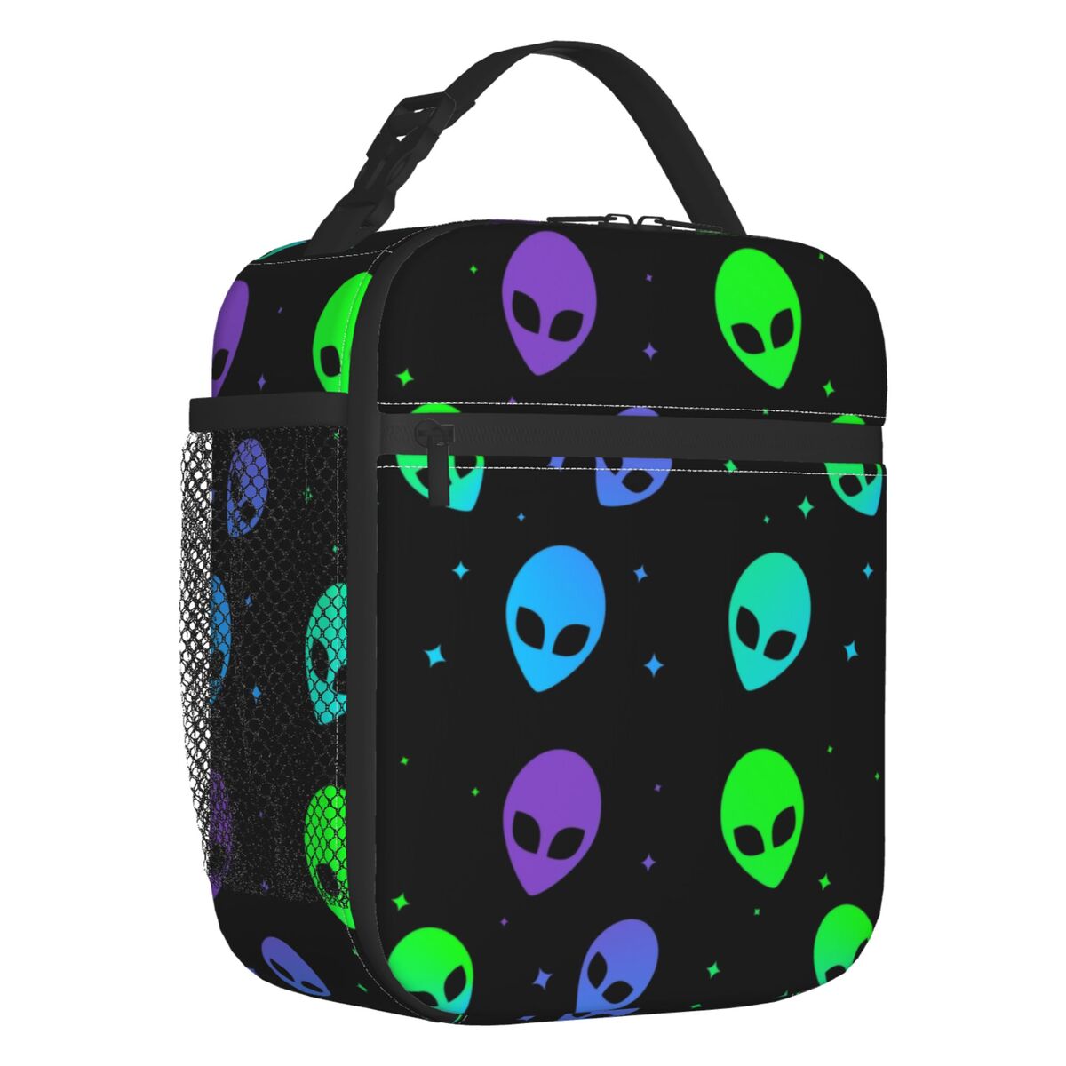 Aliens UFO And Rocket Ships Insulated Lunch Bags for Work Resuable ...