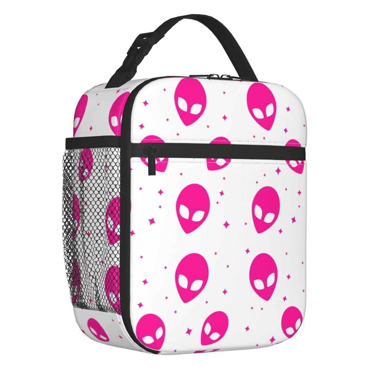 Aliens UFO And Rocket Ships Insulated Lunch Bags for Work Resuable ...