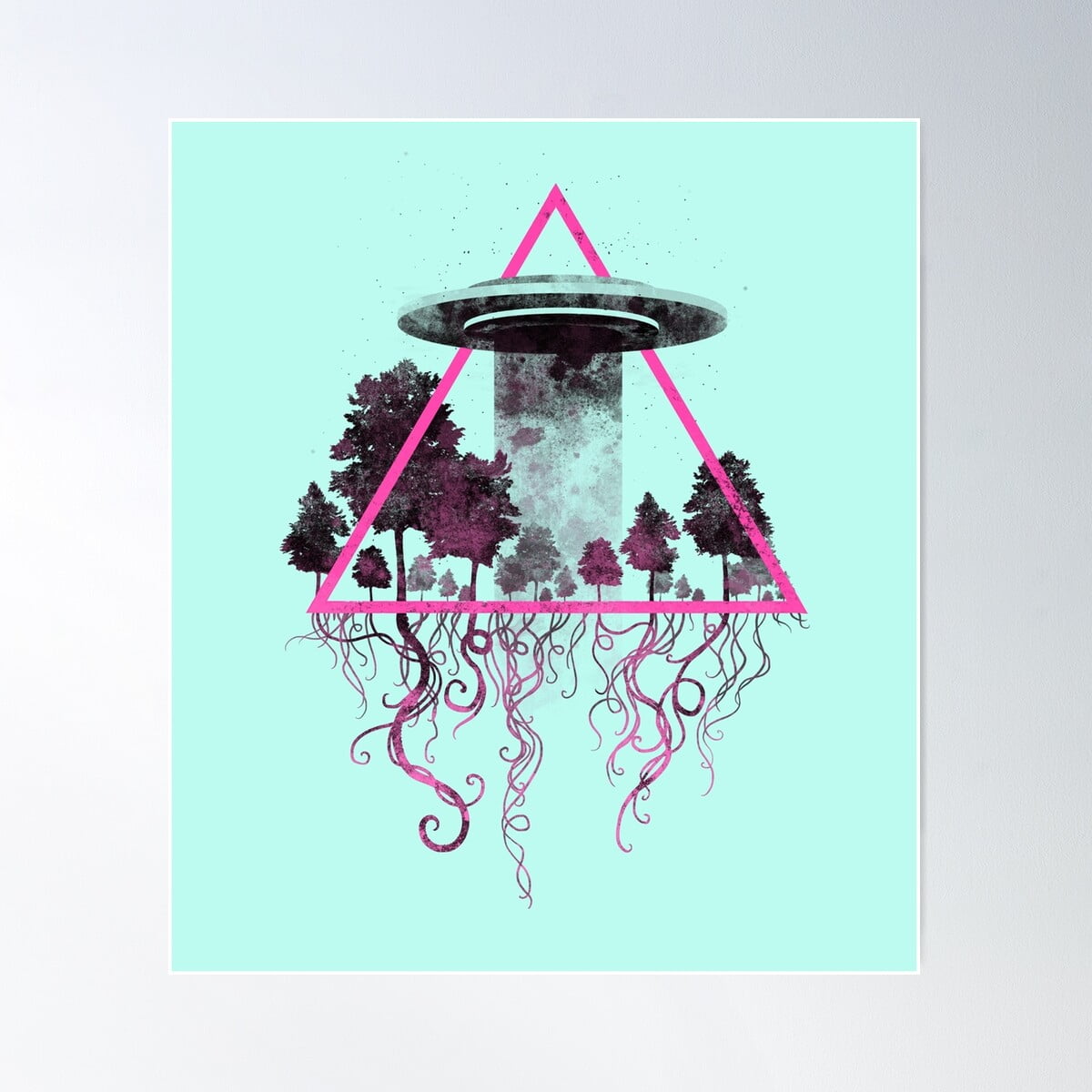 Aliens Ufo Poster Wall Art, Modern Wall Decor For Living Room Bedroom ...