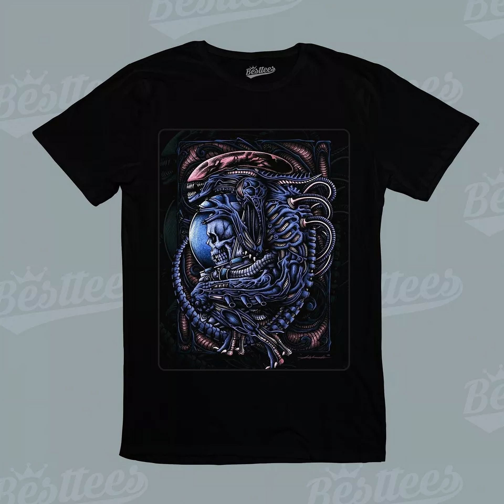 Aliens Xenomorph Graphic Horror Halloween Machine Sci Fi T-Shirt ...