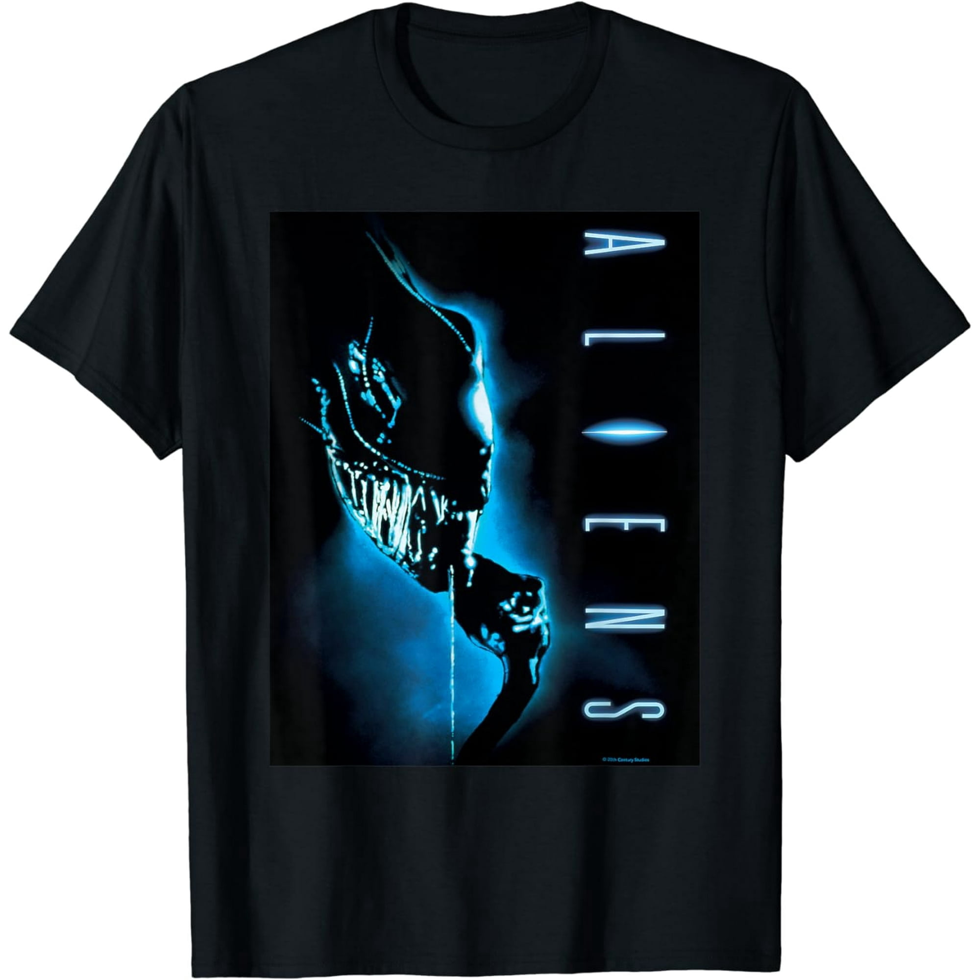 Aliens Xenomorph Retro Movie Poster pure cotton T-Shirt - Walmart.com