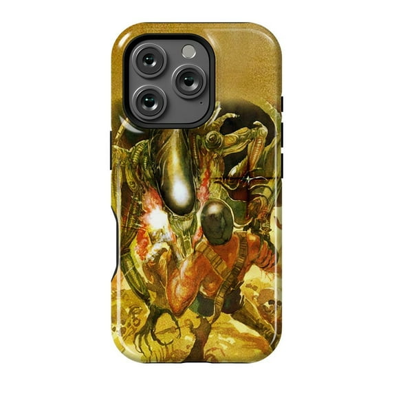 Aliens and War iPhone Case Compatible with iPhone 11 12 13 14 15 16 17 ...