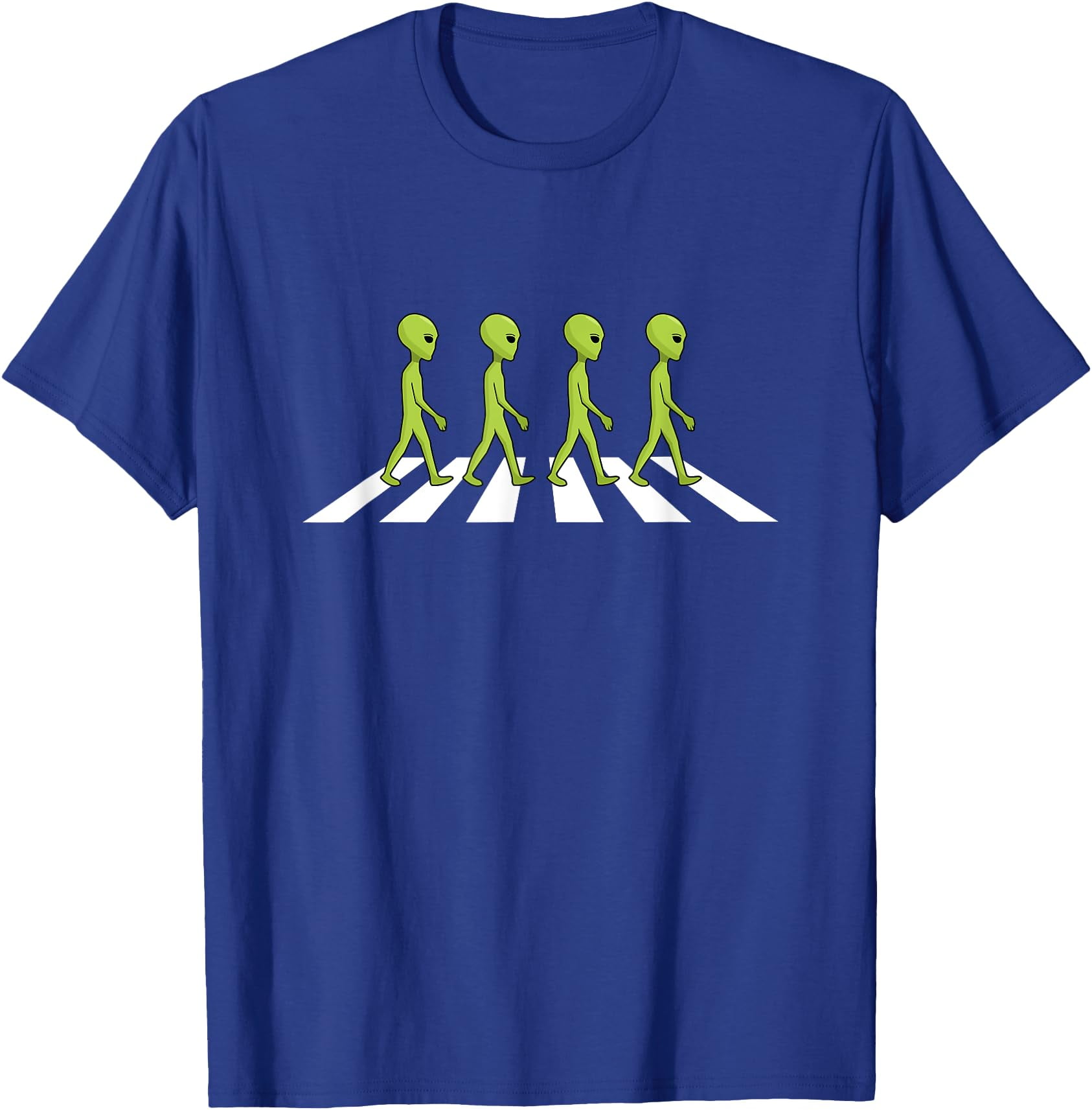 Aliens crossing and walking across road funny gift Unisex T-Shirt for ...