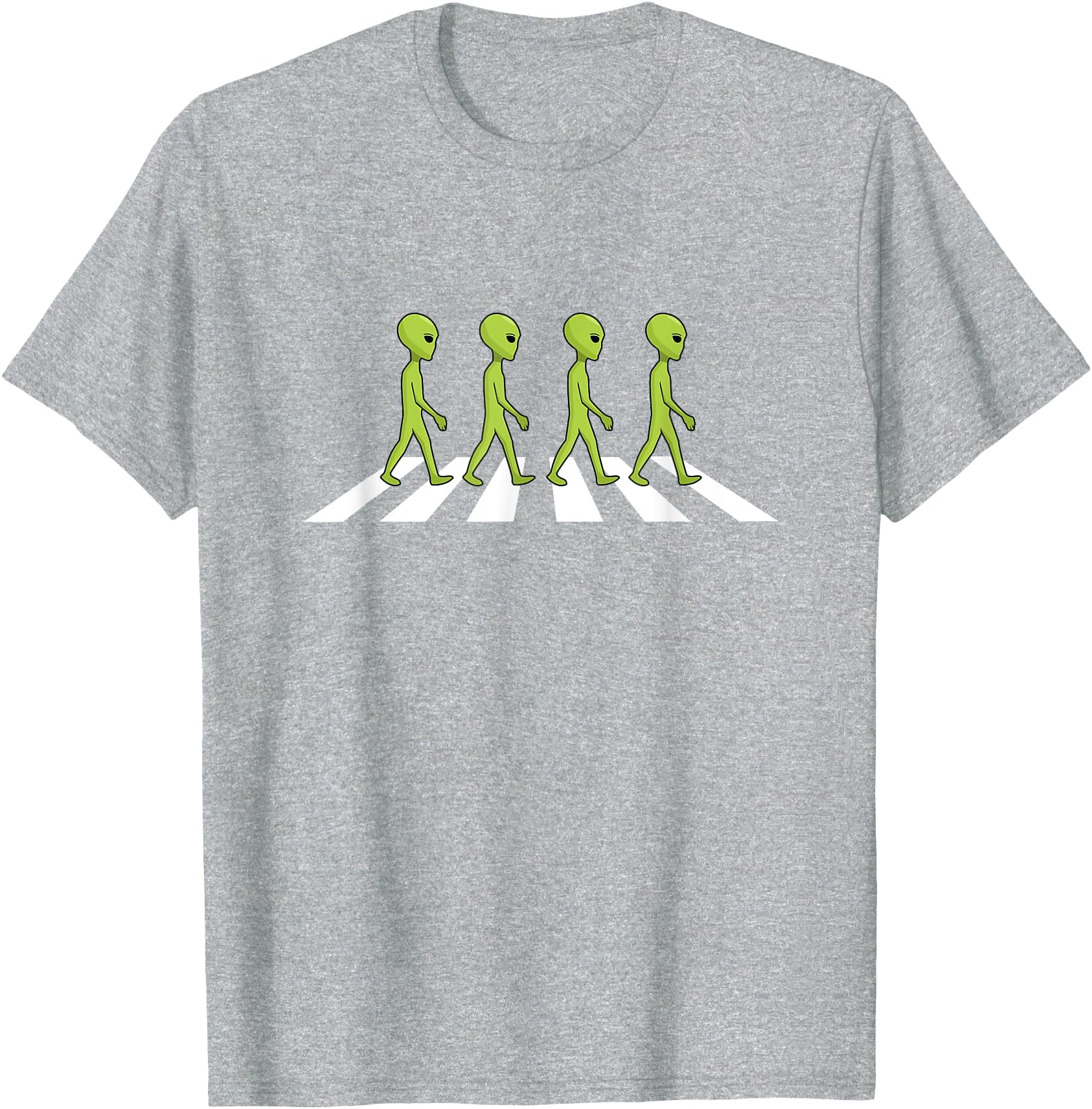 Aliens crossing and walking across road funny gift Unisex T-Shirt for ...