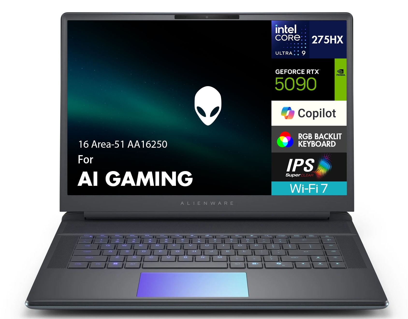 Alienware 16 Area-51 AA16250 AI Gaming Laptop 16.0in WQXGA (Intel Ultra ...