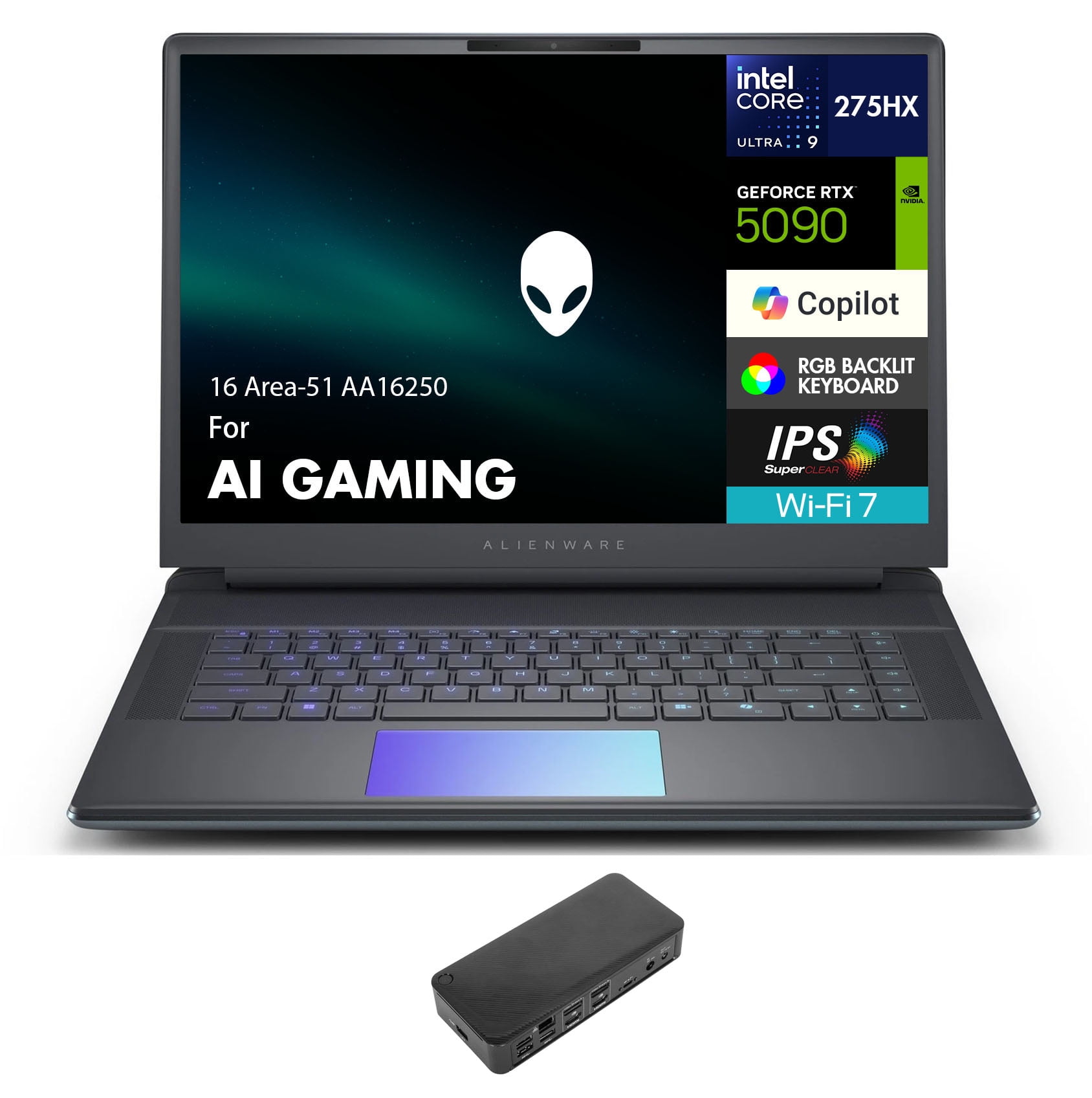 Alienware 16 Area-51 AA16250 AI Gaming Laptop 16.0in WQXGA (Intel Ultra ...