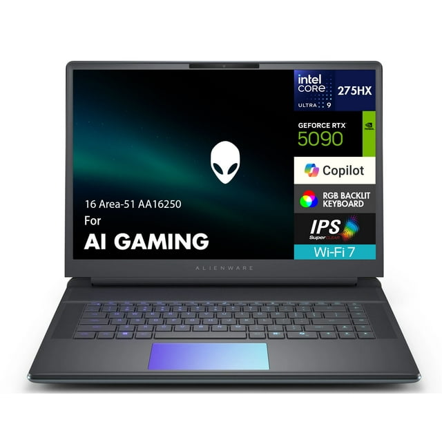 Alienware 16 Area-51 AA16250 AI Gaming Laptop 16.0in WQXGA (Intel Ultra 9- 275HX, GeForce RTX ...