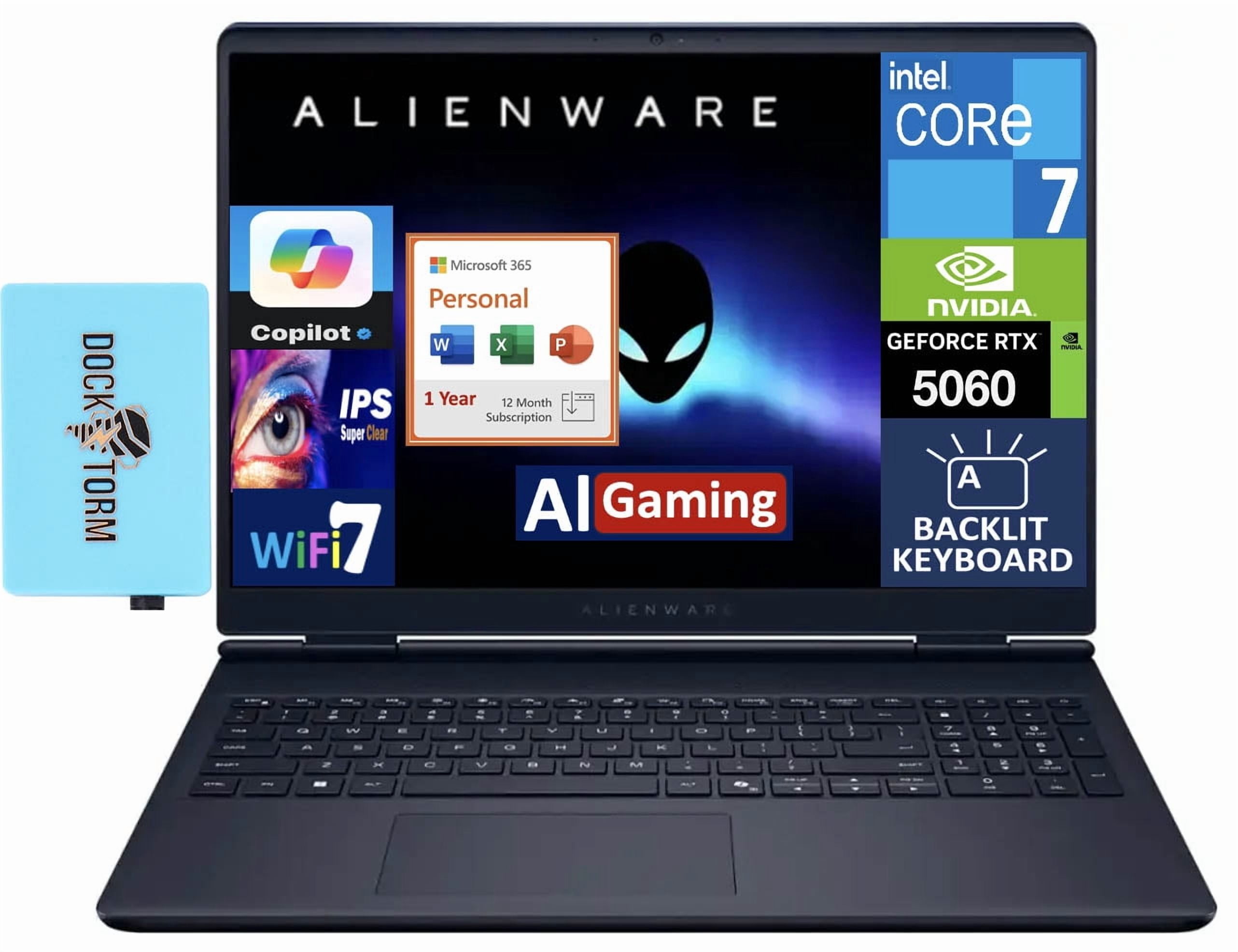 Alienware 16 Aurora AI Gaming Laptop 16.0in 120Hz IPS WQXGA Display ...