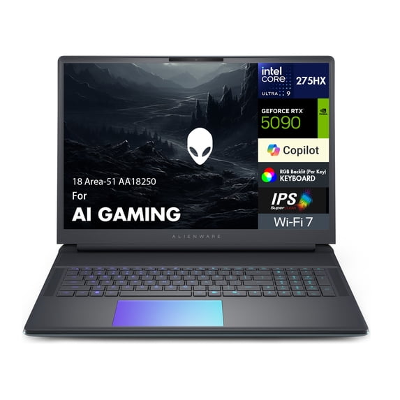 Alienware 18 Area-51 AA18250 AI Gaming Laptop 18in WQXGA (Intel Ultra 9 ...
