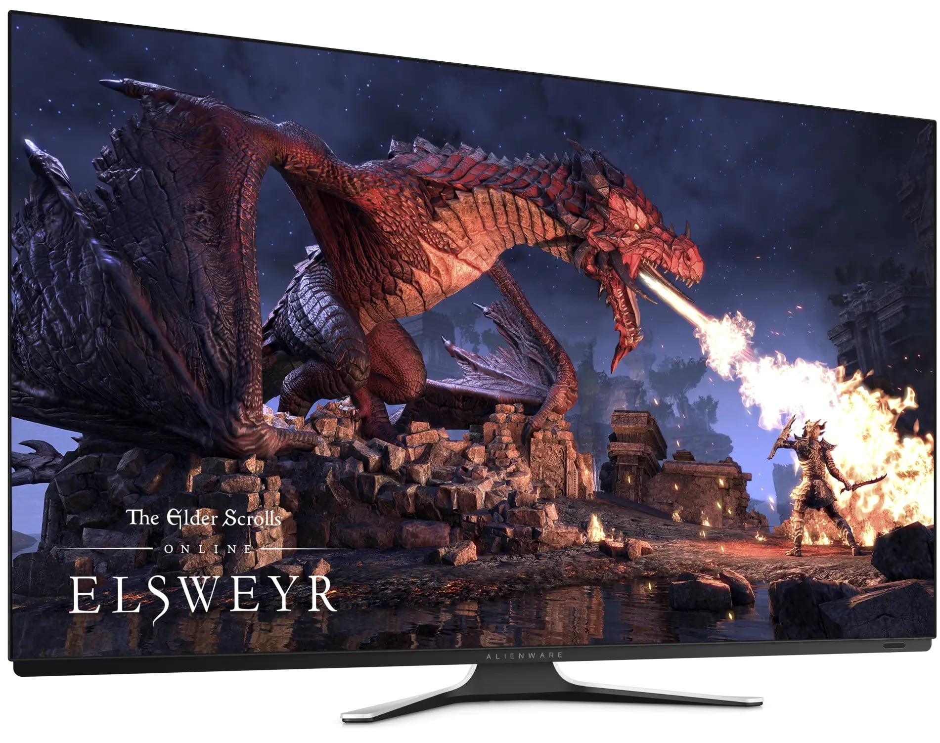 Alienware AW5520QF 55" 4K UHD OLED FreeSync Computer Monitors, Black ...