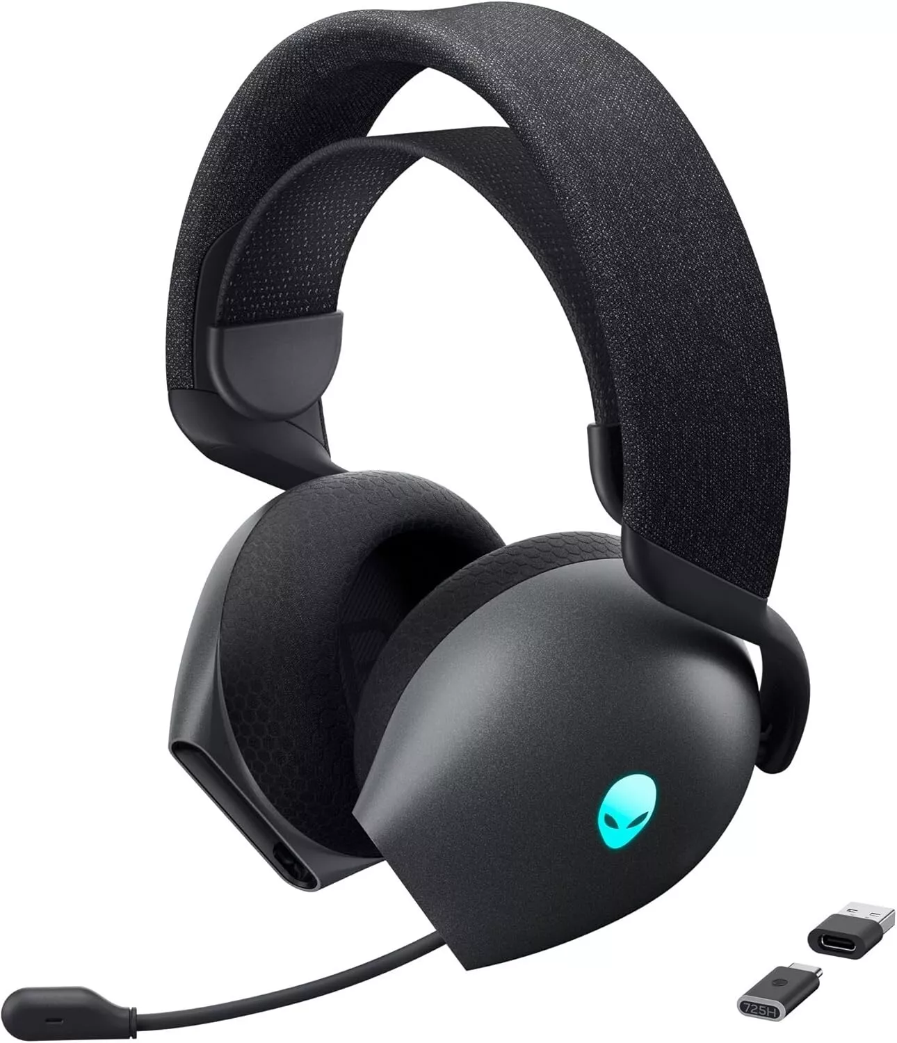 Alienware Tri-Mode Wireless Gaming Headset AW725H - Wired/Wireless ...