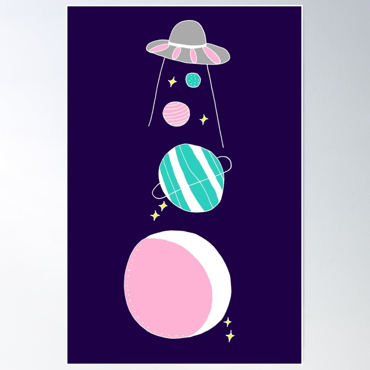 Alienz R Real Poster Wall Art Modern Wall Decor For Living Room Bedroom ...